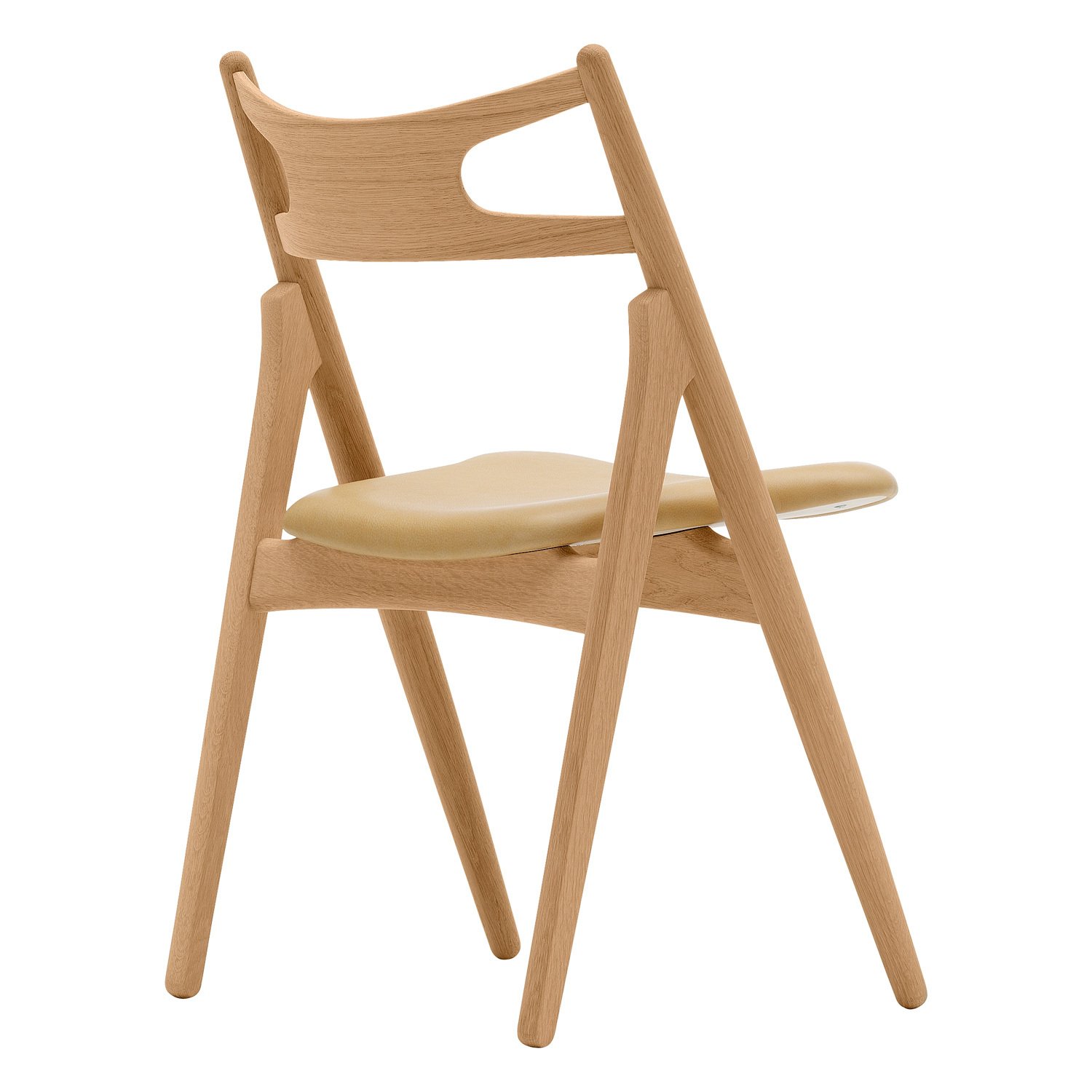 Carl Hansen & Søn CH29P chair, oiled oak - nude leather Thor 325 ...