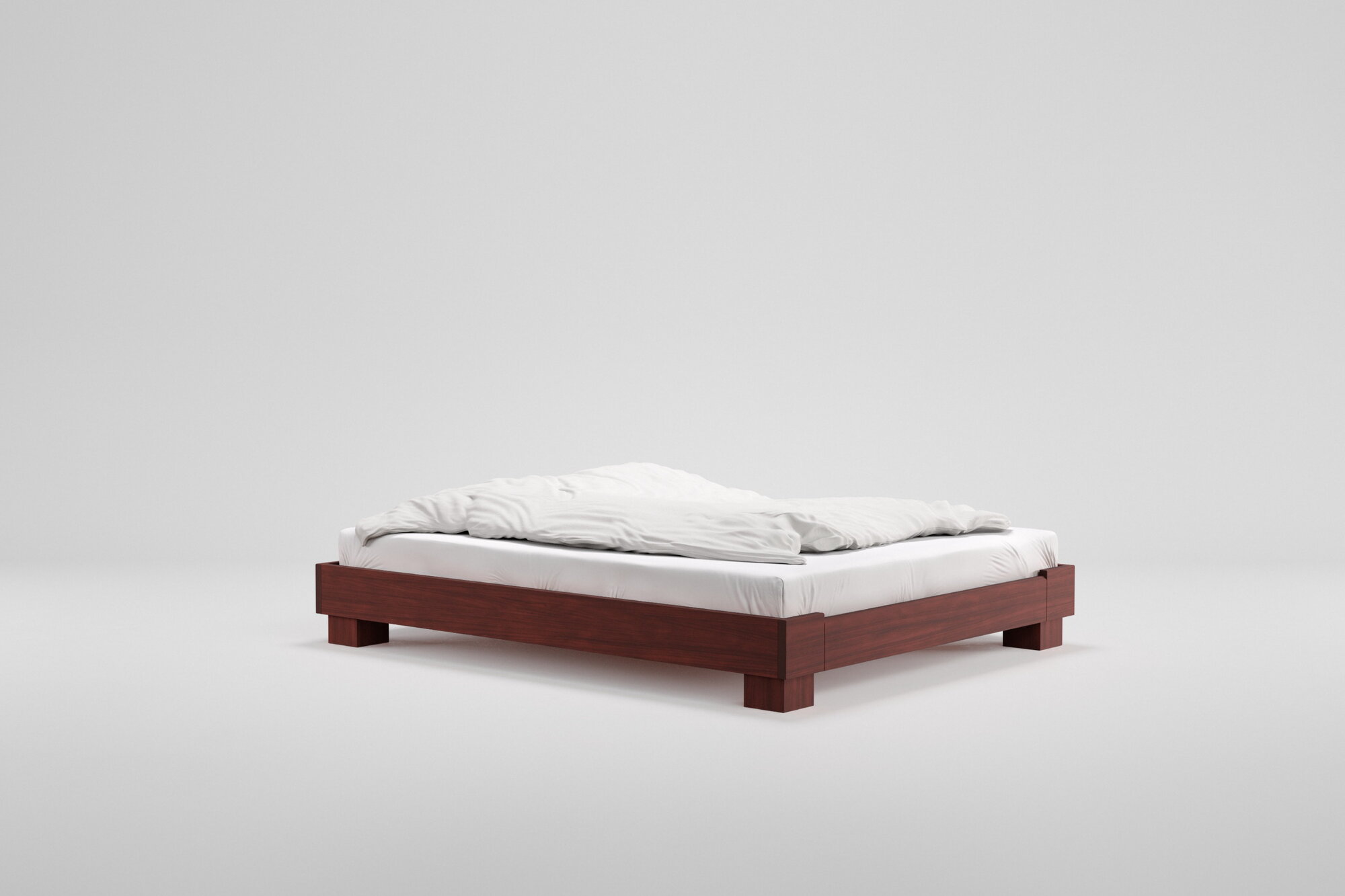 RYE Cubico bed frame, dark amber | Finnish Design Shop