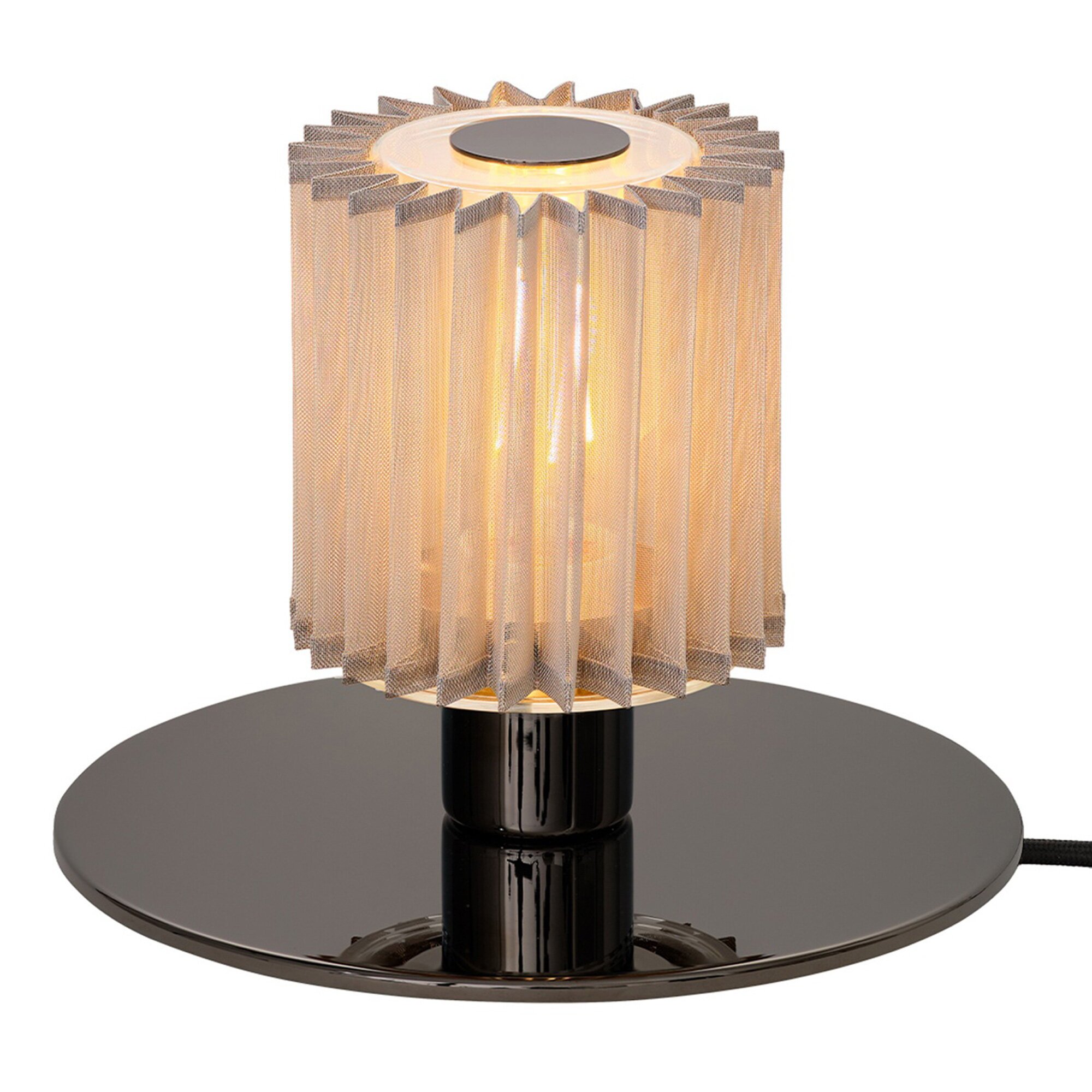DCWéditions In the Sun 220 table lamp, black - silver | Finnish Design Shop