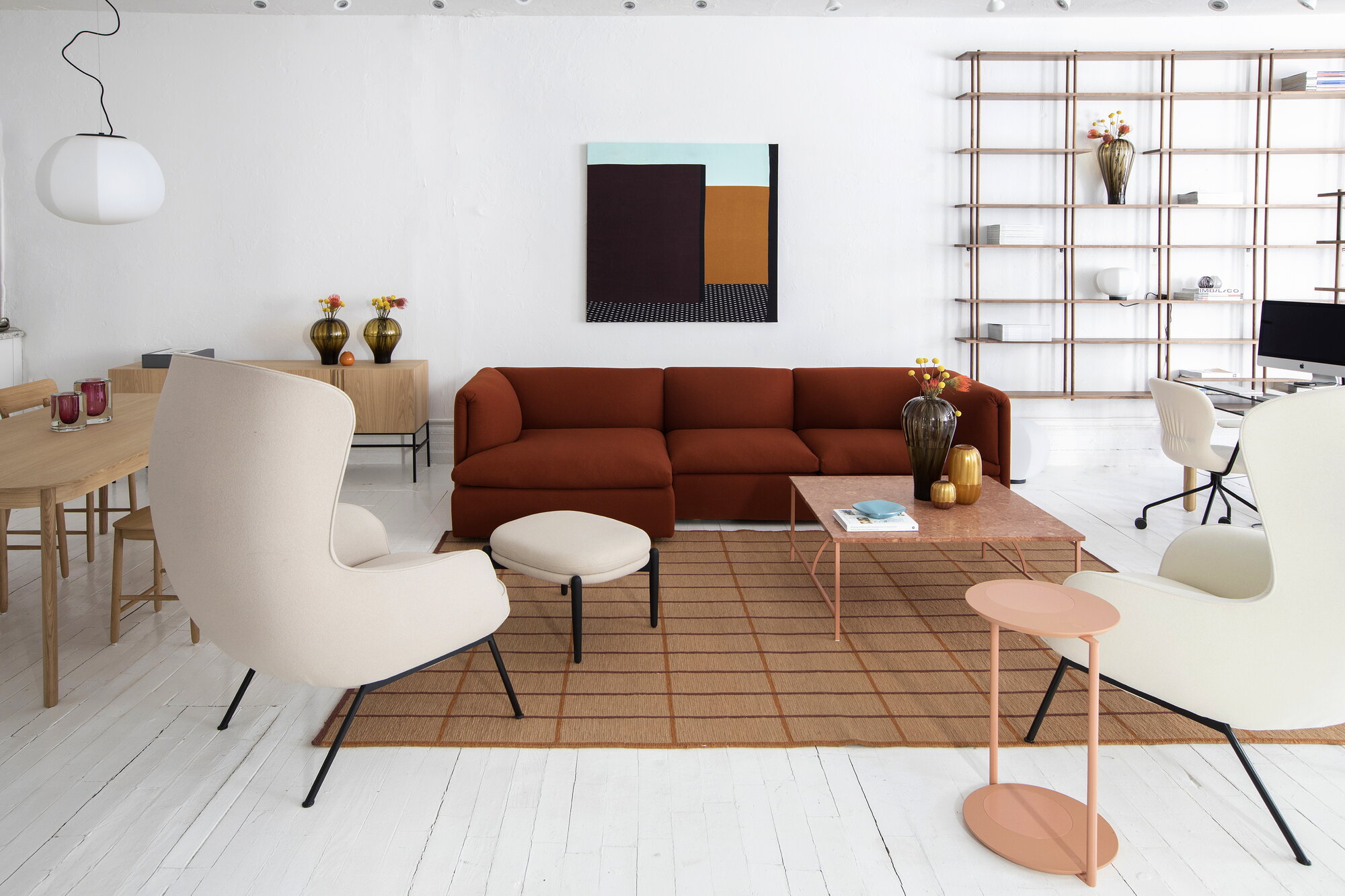 Fogia Bond W406 shelf, lacquered oak | Finnish Design Shop