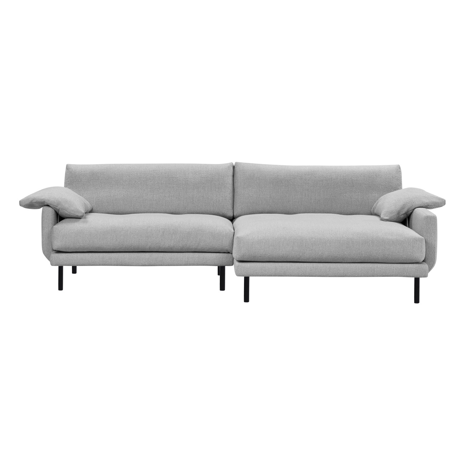 Interface Bebé sofa w/ chaise longue, right, grey Muru 470 - black ...