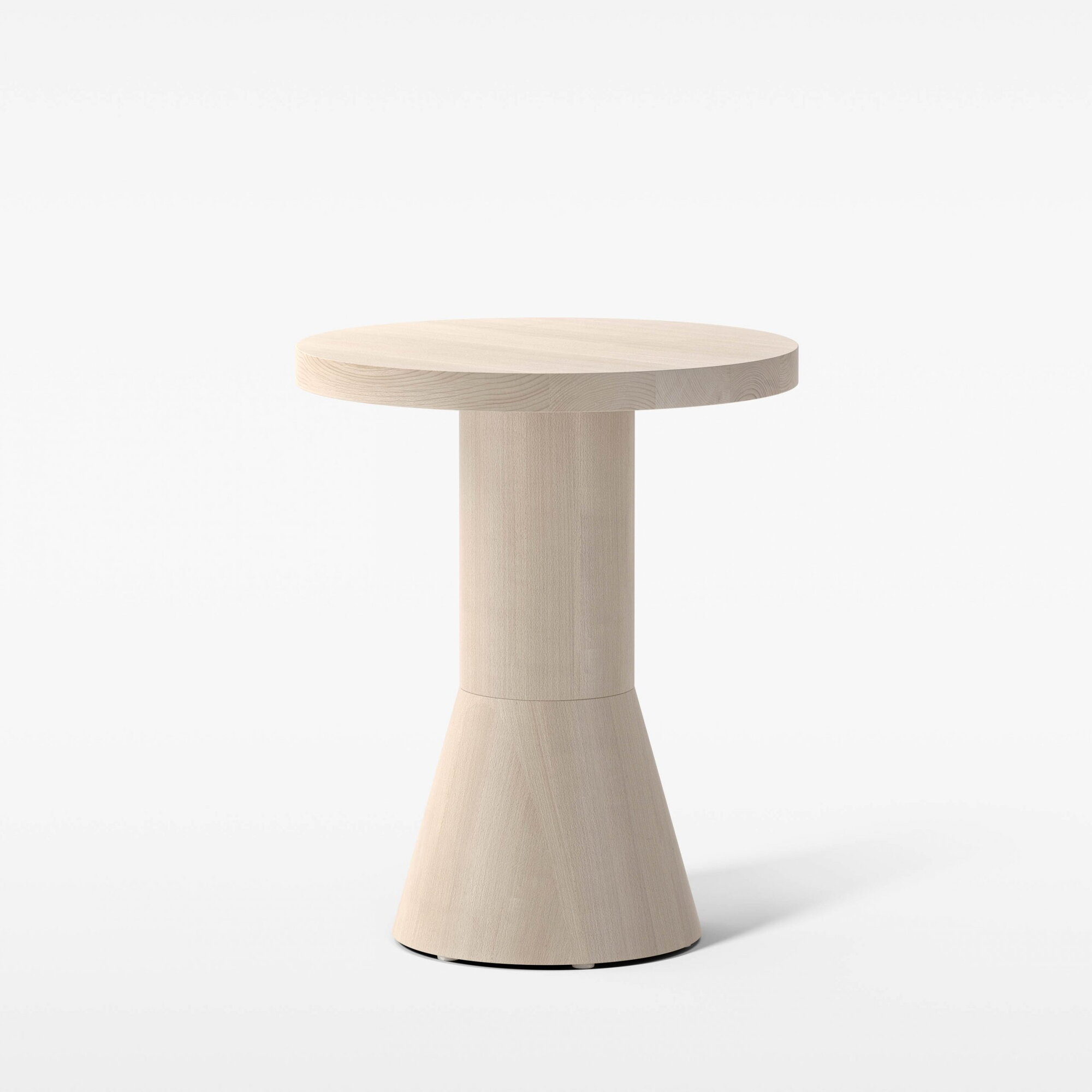 Massproductions Draft side table, beech | Finnish Design Shop