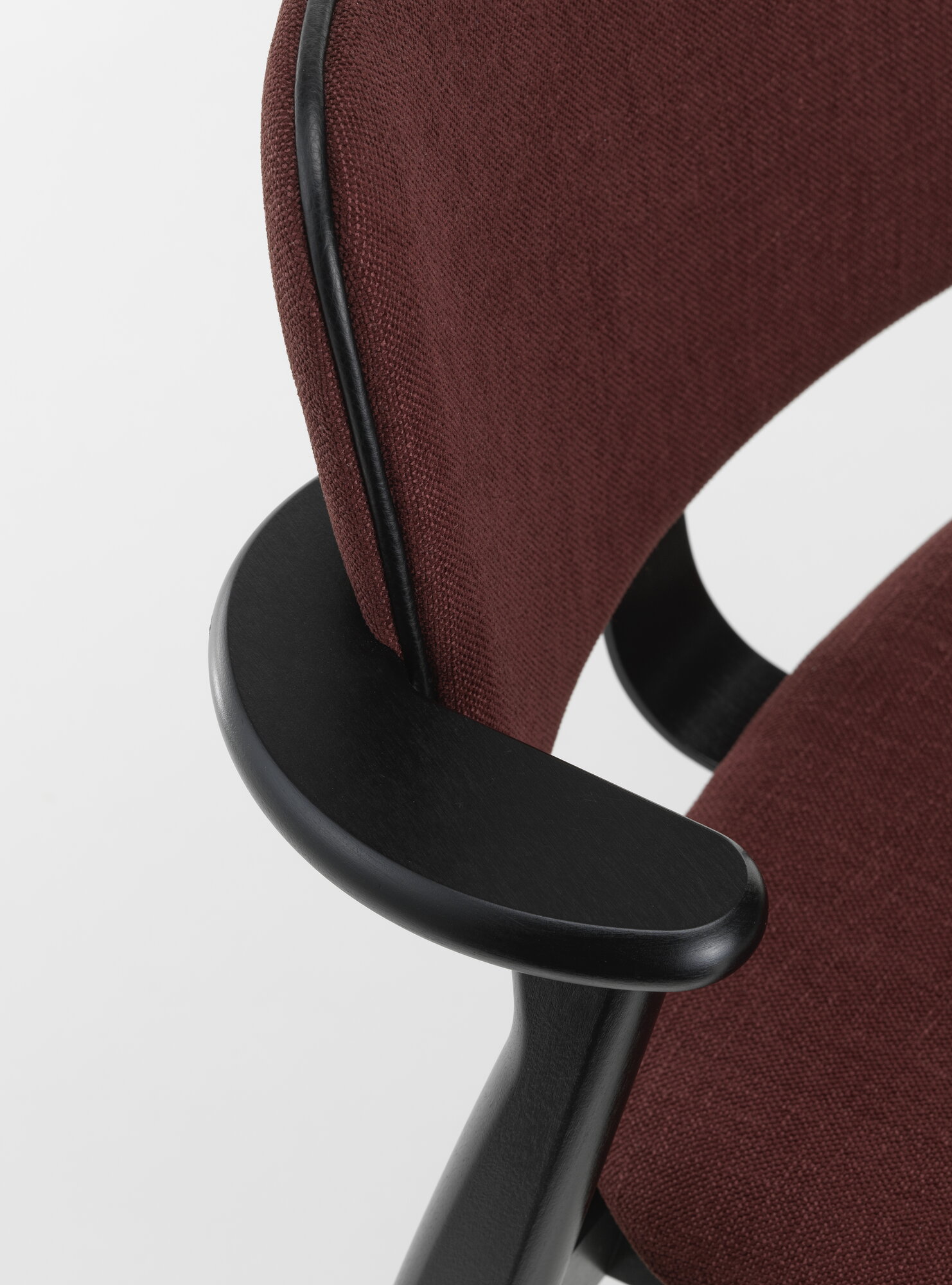 Artek Domus chair, stained black - Hola chestnut - Prestige black ...