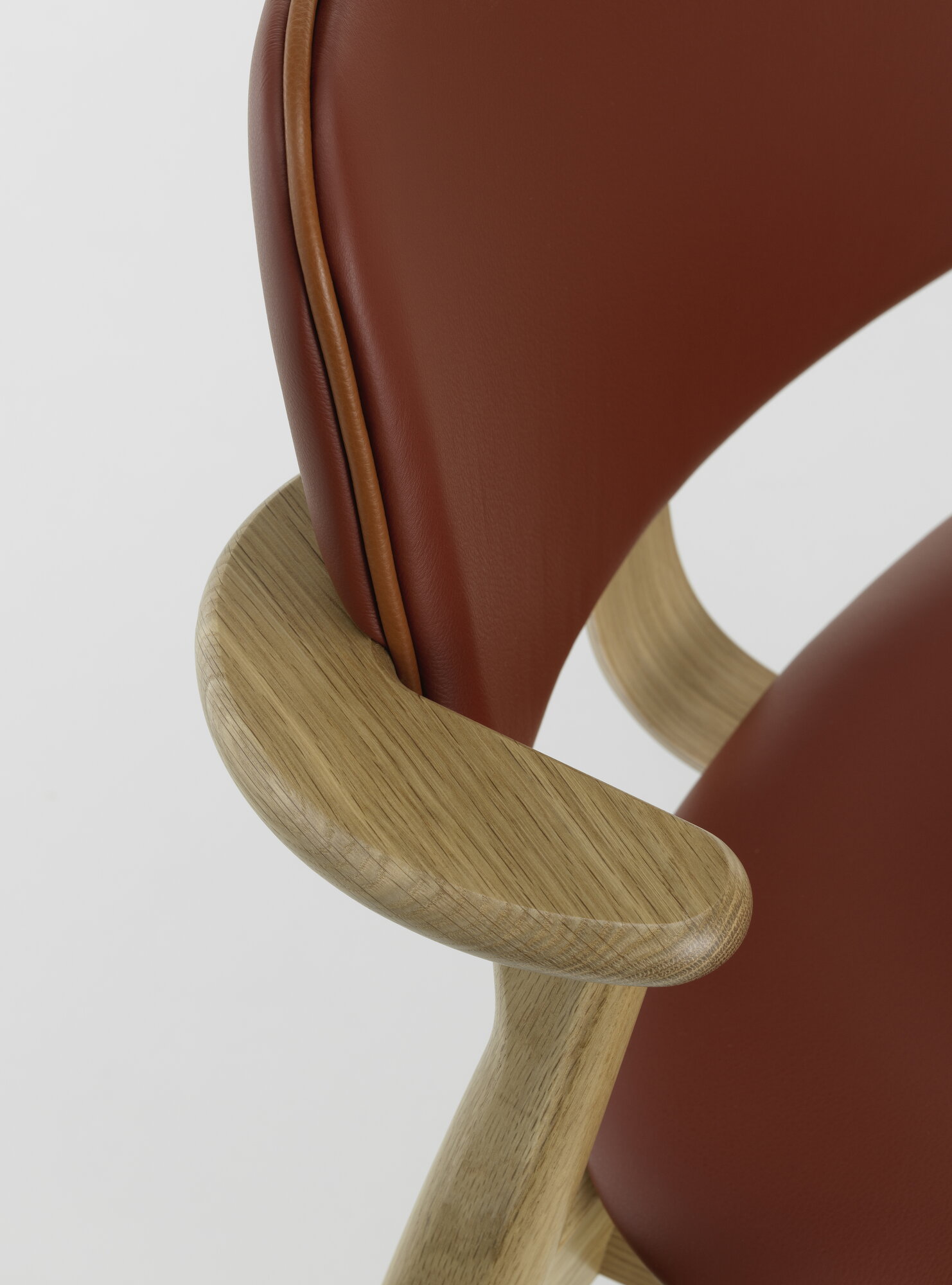 Artek Domus chair, lacquered oak - Spectrum terracotta - Prestige ...