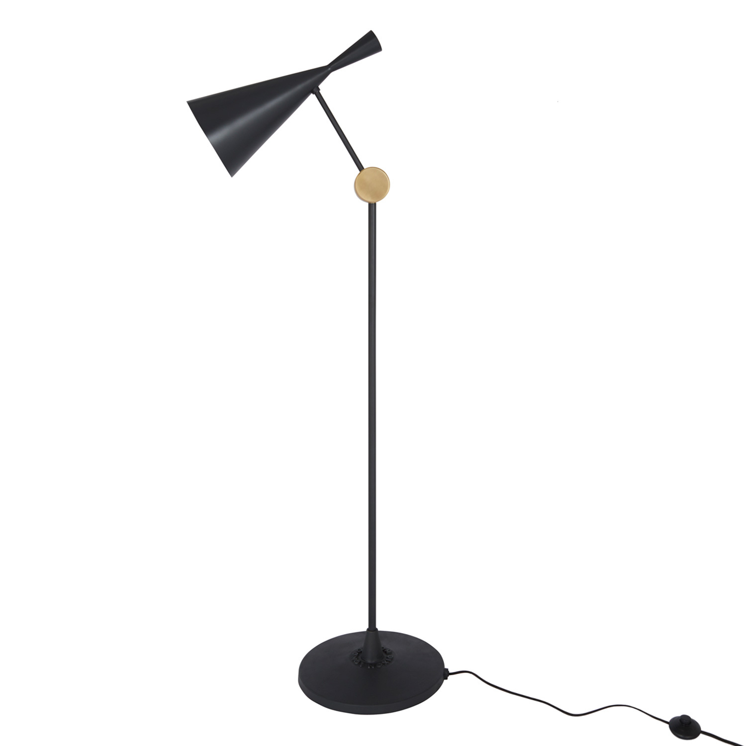 Tom Dixon Beat floor lamp, LED, black | Finnish Design Shop