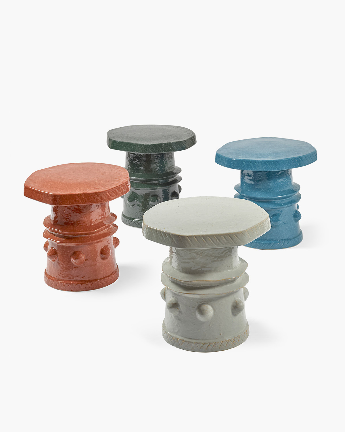 Serax Clara side table 08, blue | Finnish Design Shop