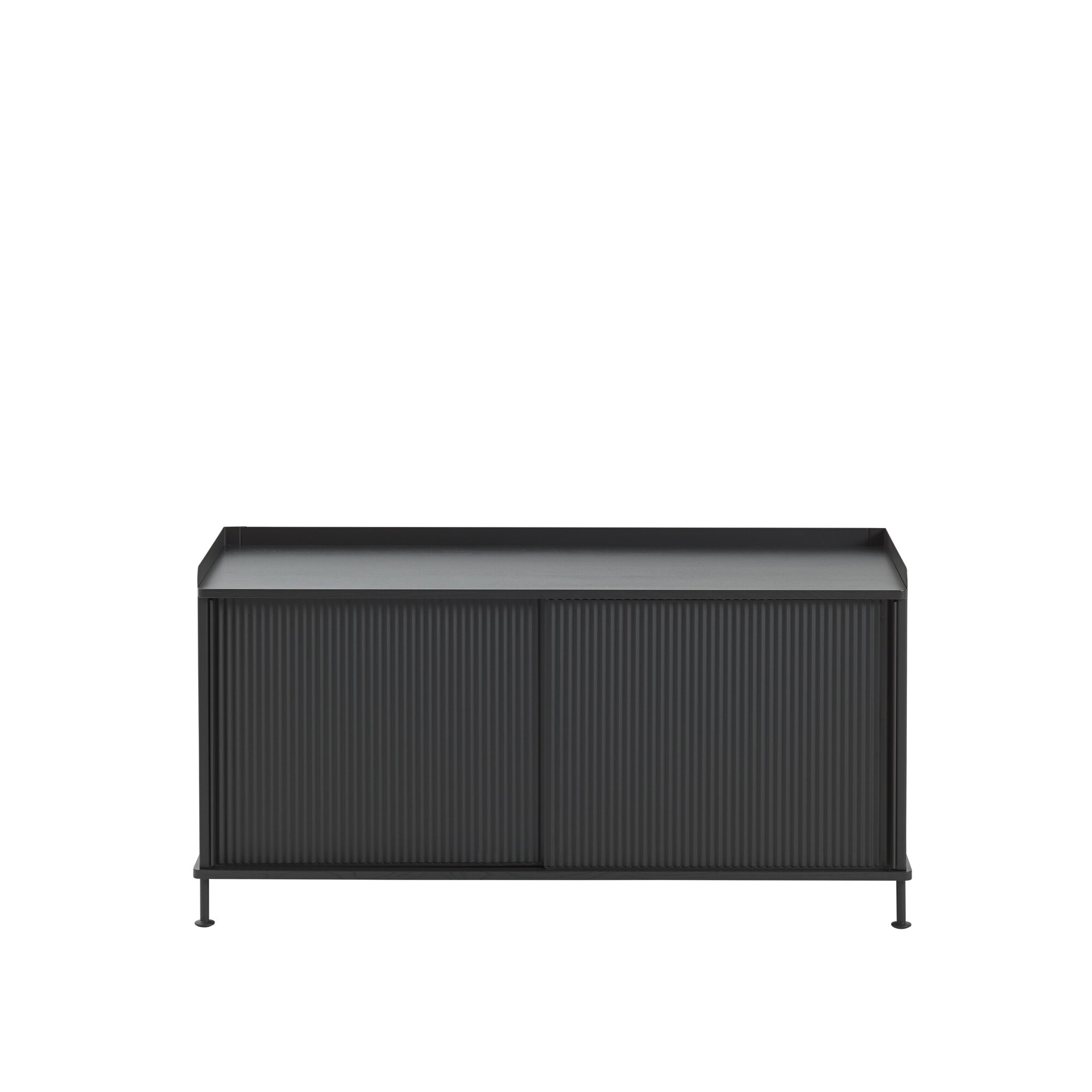Muuto Enfold sideboard, 124 cm, low, black | Finnish Design Shop UK