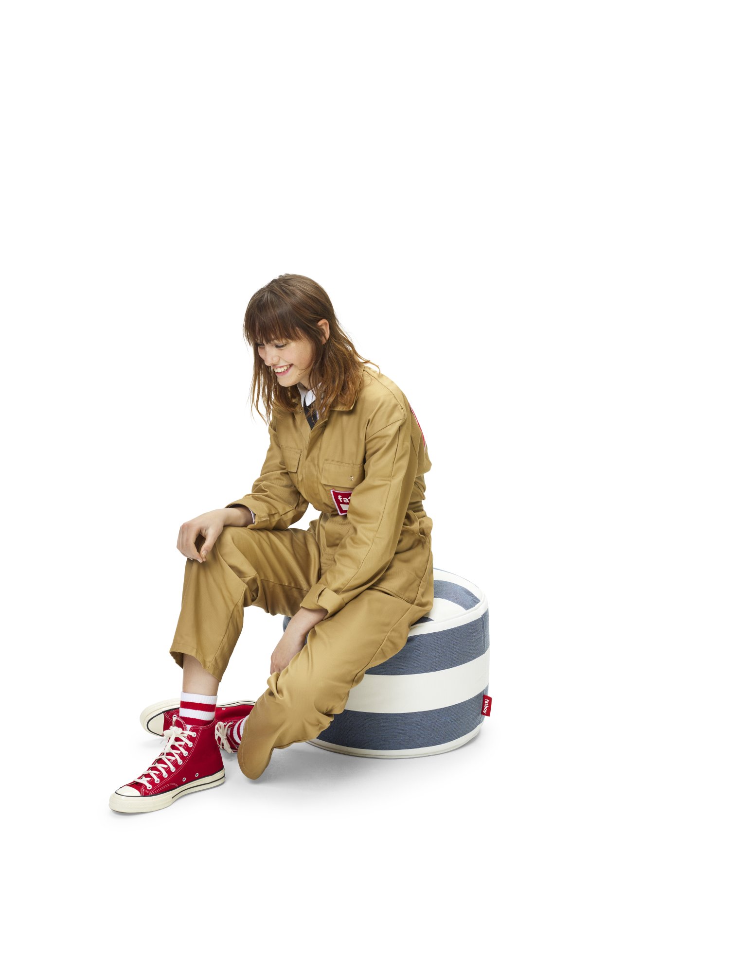 Fatboy Point Outdoor rahi, raidallinen ocean blue | Finnish Design Shop