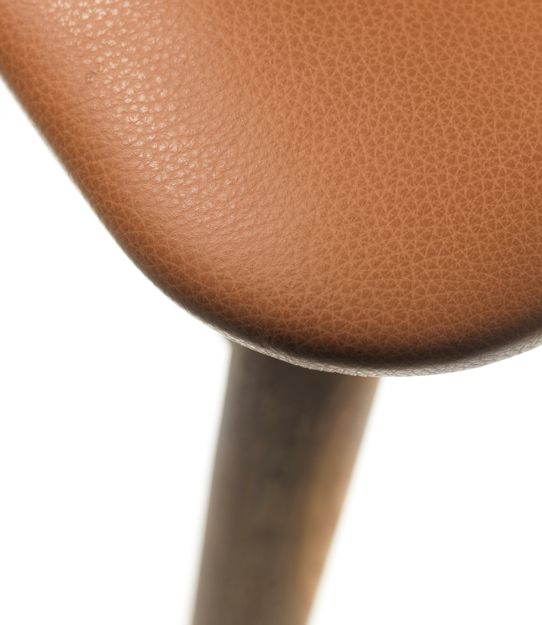 FDB Møbler J48 chair, smoked oak - cognac leather | Finnish Design Shop