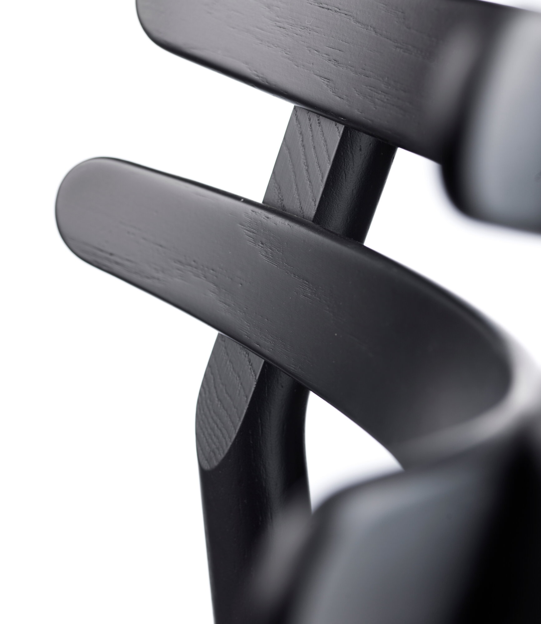 FDB Møbler J48 chair, black oak - black leather | Finnish Design Shop