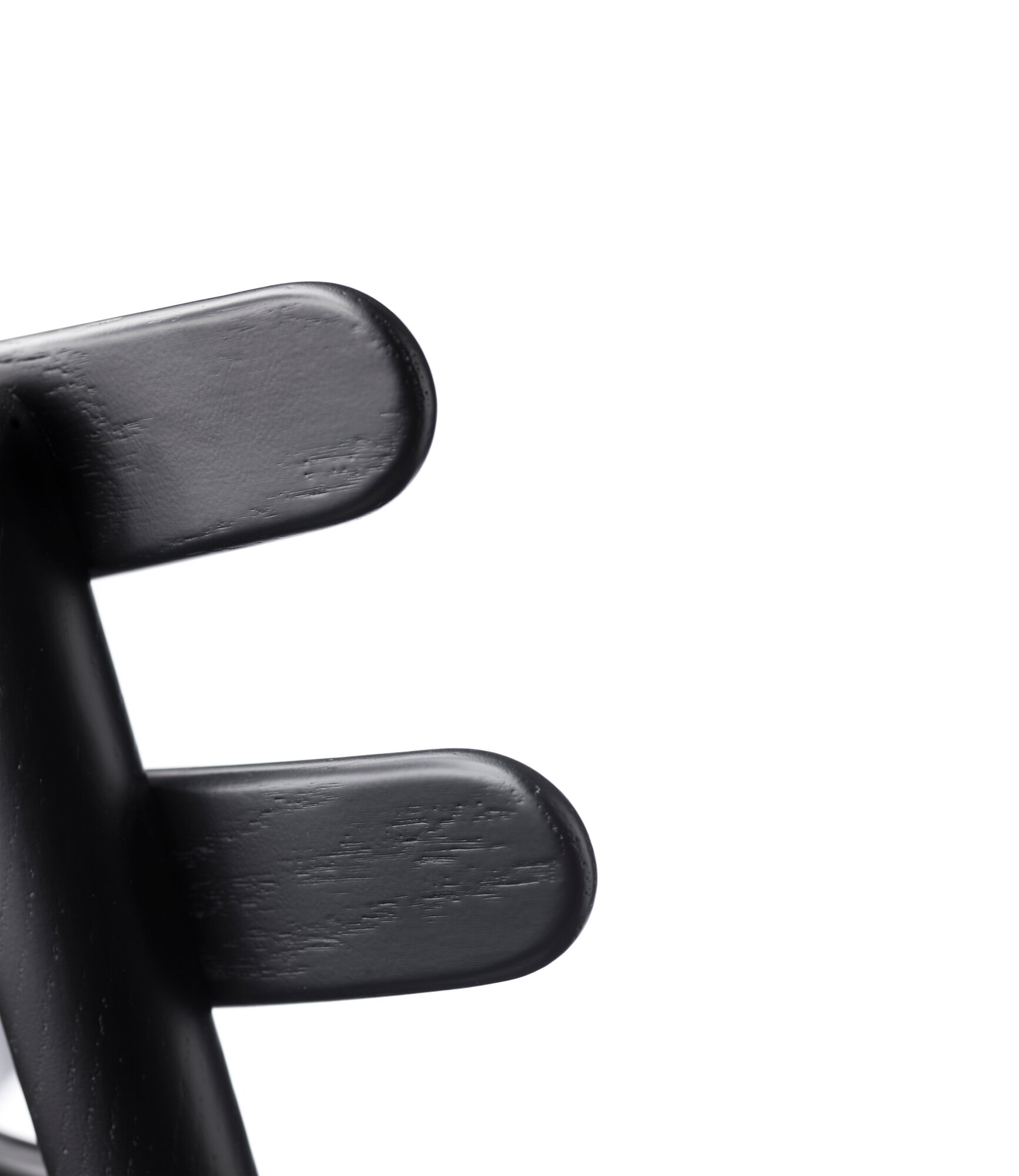 FDB Møbler J48 chair, black oak - black leather | Finnish Design Shop
