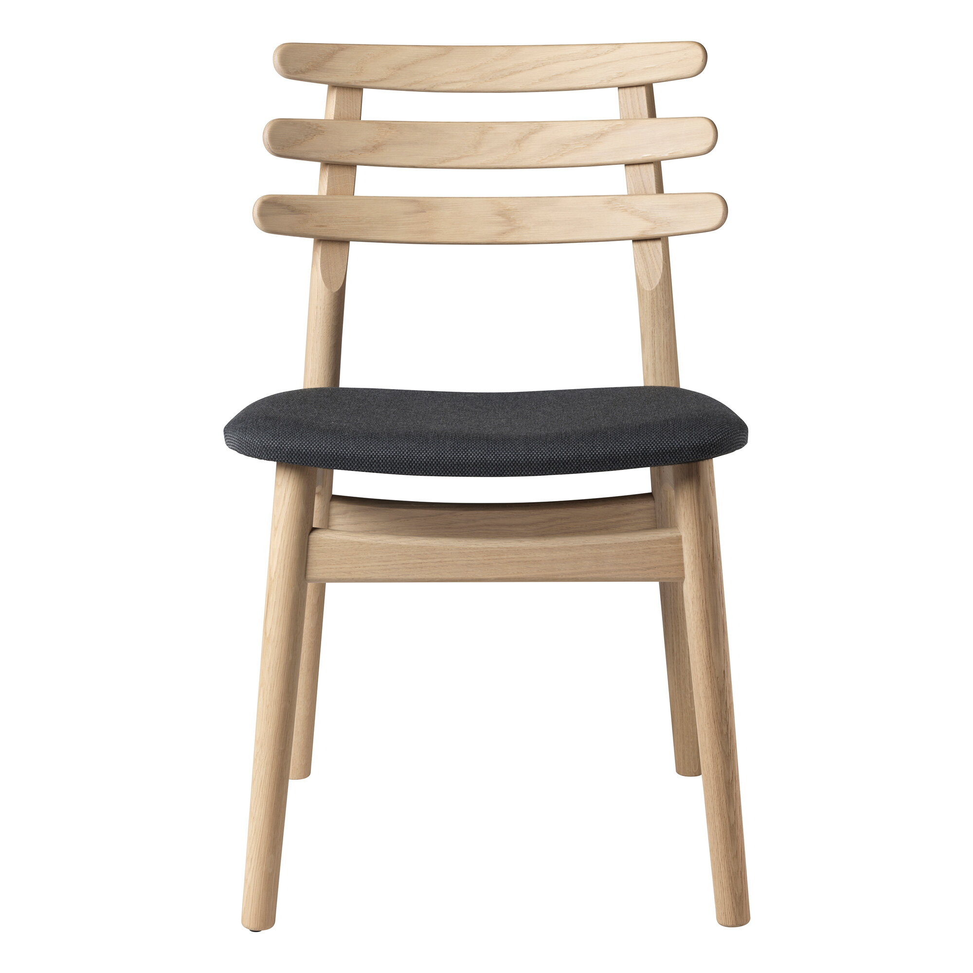 FDB Møbler J48 stol, lackerad ek - antracitgrå | Finnish Design Shop