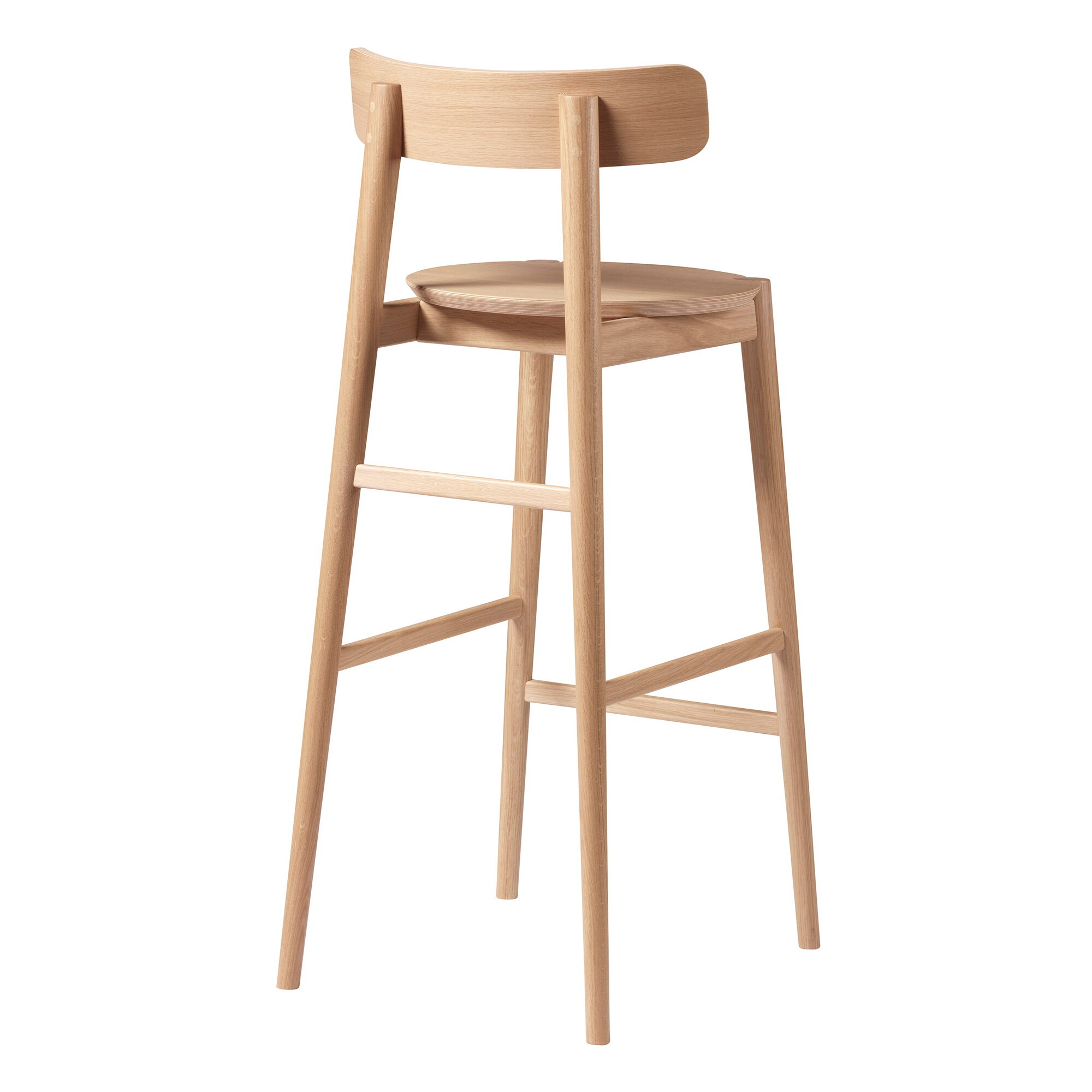 FDB Møbler J184 Øst bar stool, oak | Finnish Design Shop NL