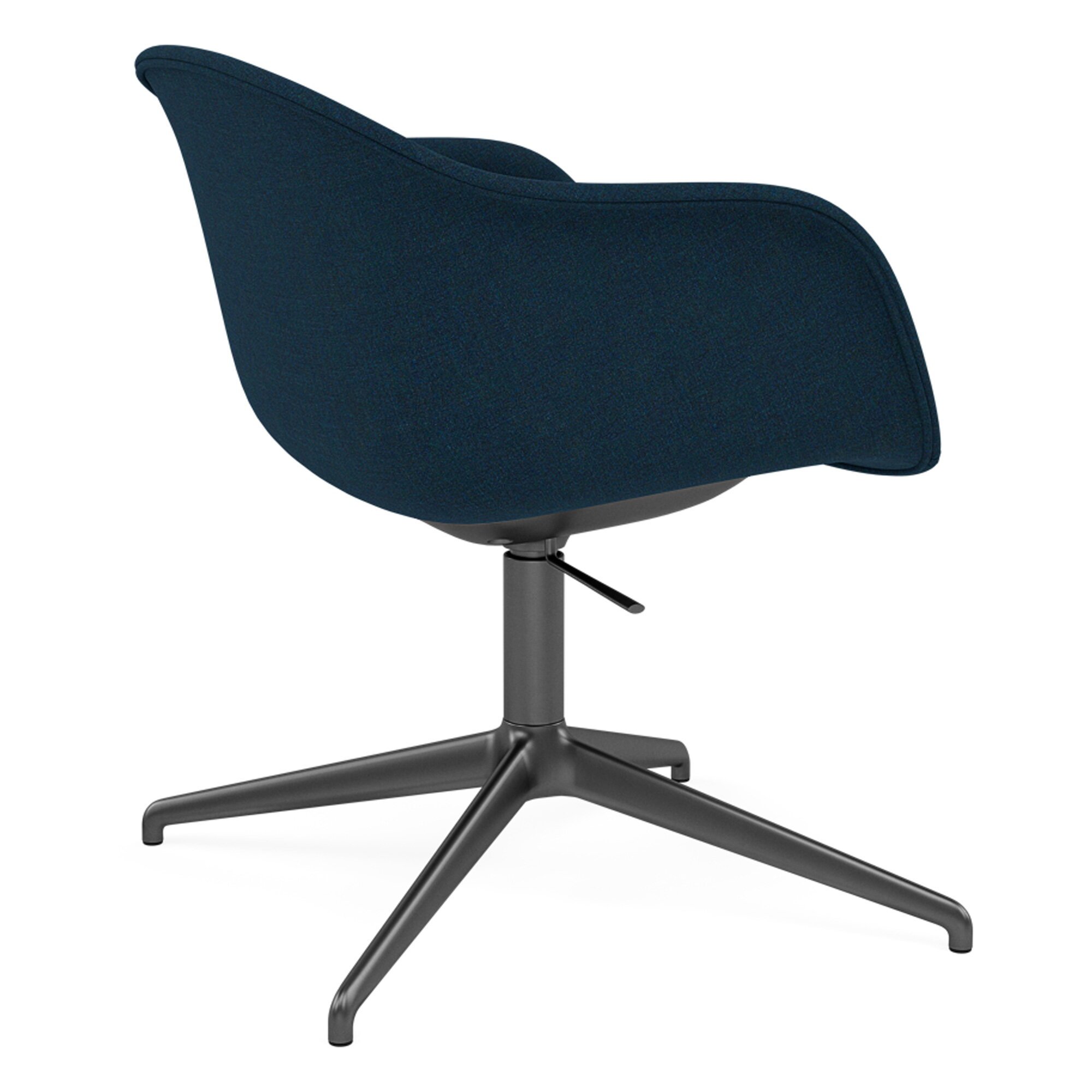 Muuto Fiber Conference poltrona, girevole, ritorno e inclinazione, nero ...