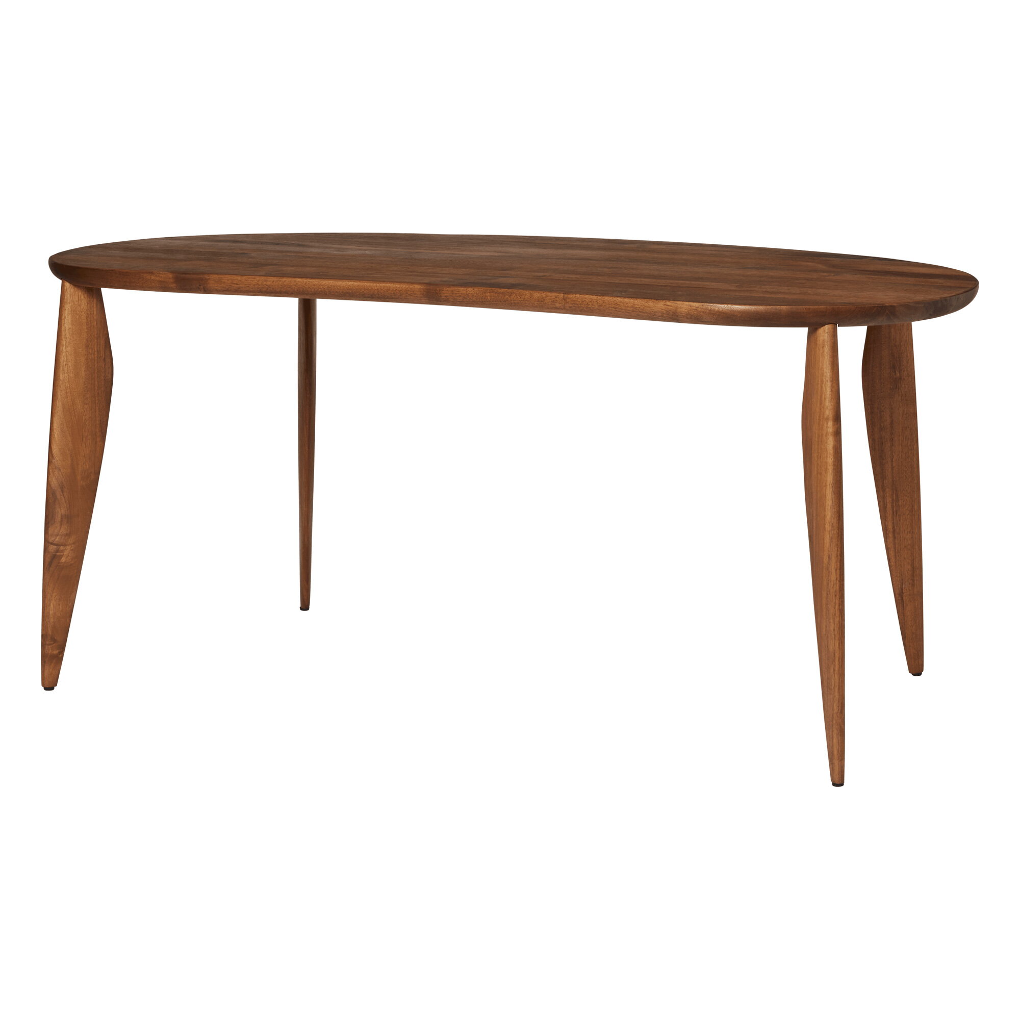 Ferm Living Table Feve avec tiroir, 86 x 160 cm, noyer | Finnish Design ...