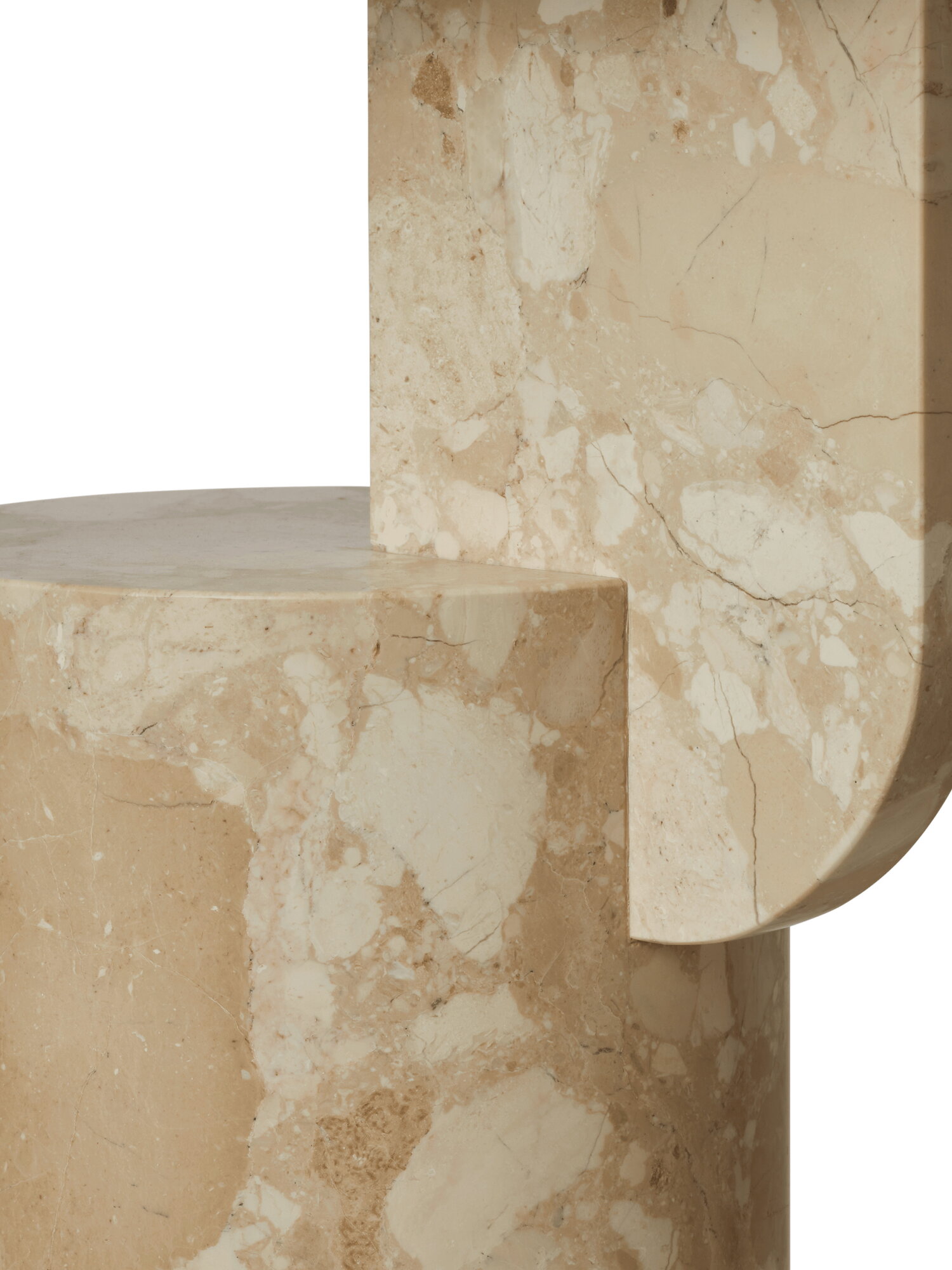 Ferm Living Insert side table, stone, sand | Finnish Design Shop IE