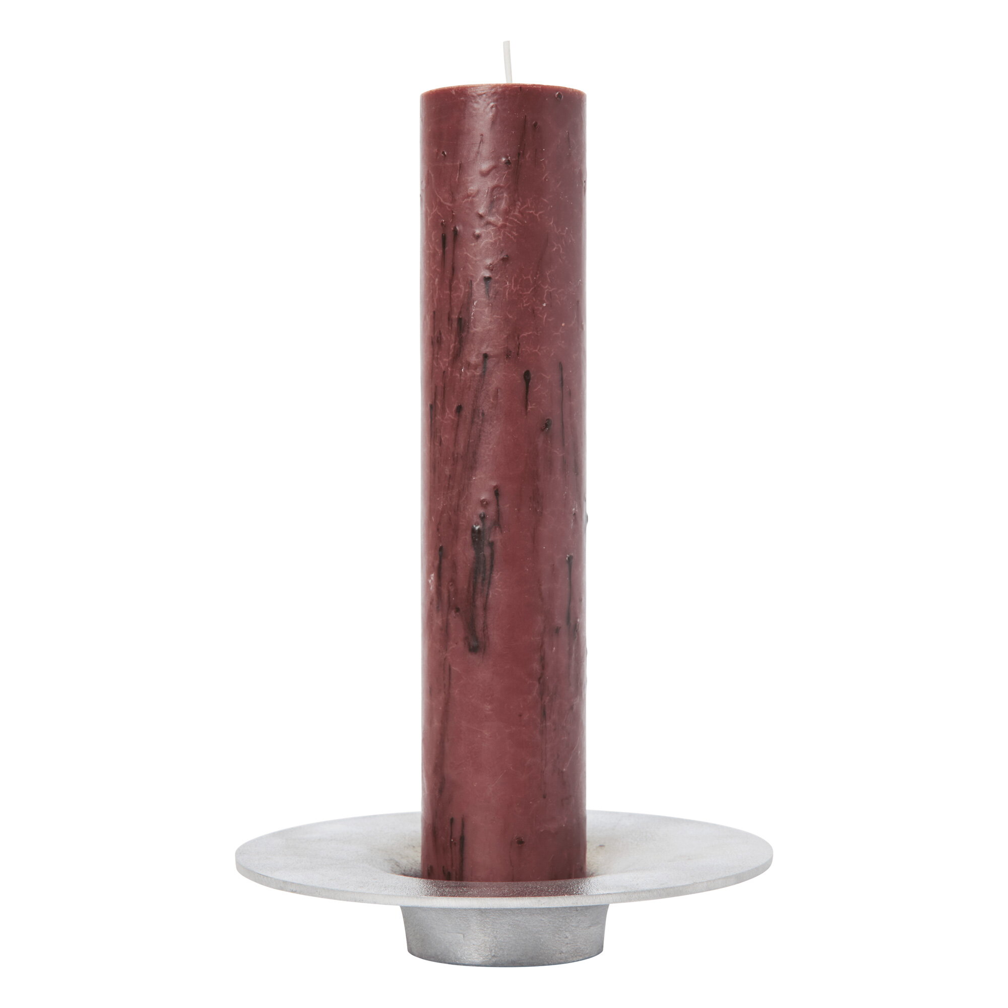 Ferm Living Soothe block candle holder, aluminium | Finnish Design Shop