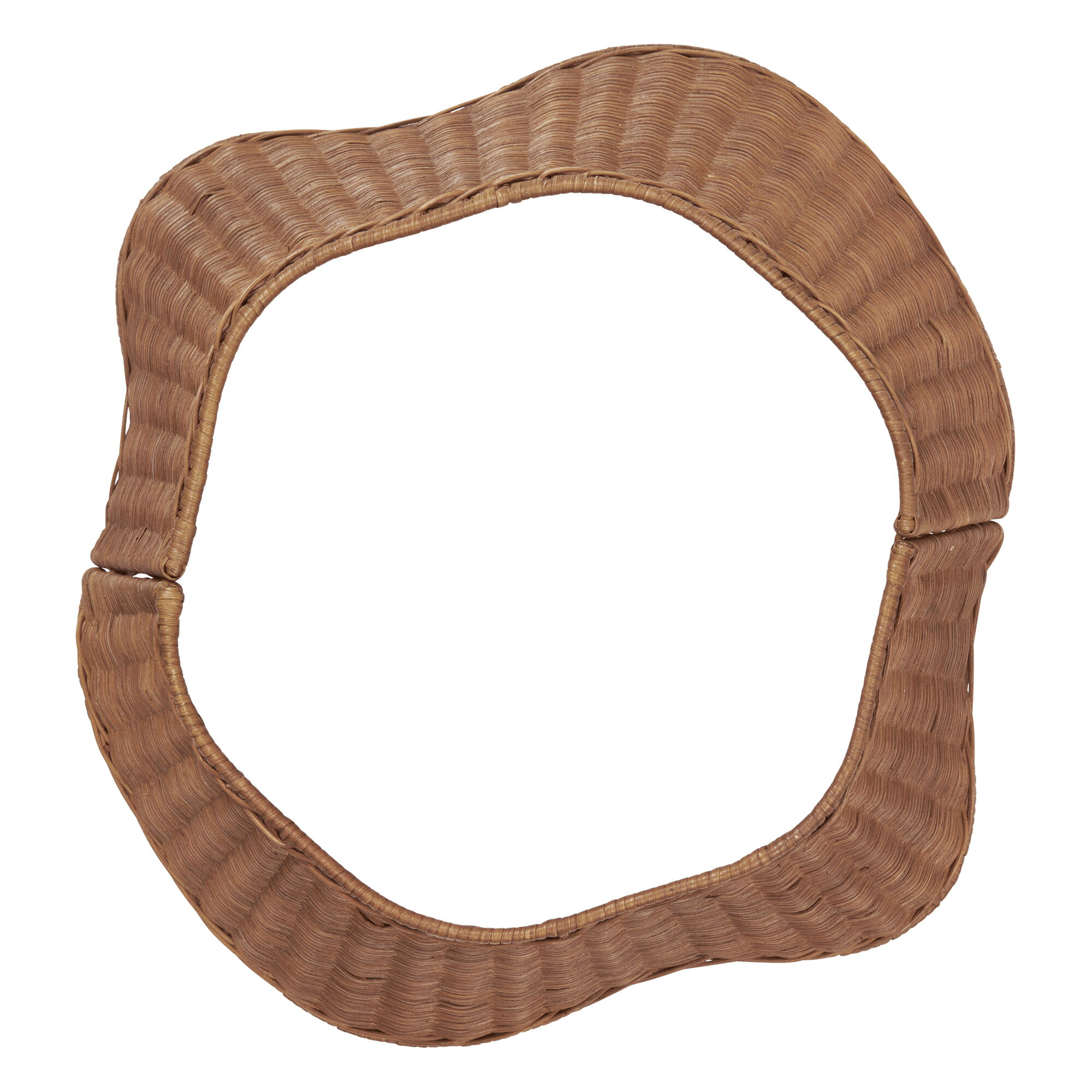 Ferm Living Drape braided tree skirt, natural rattan | Finnish Design Shop