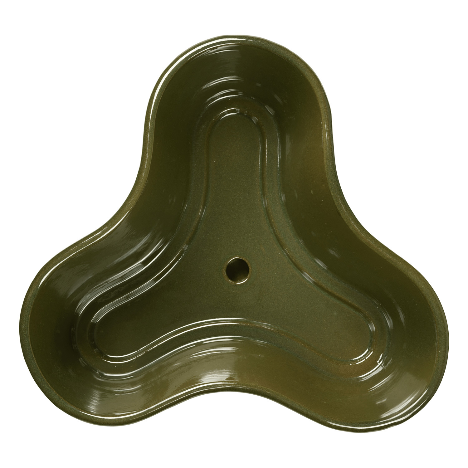 Ferm Living Gemi stackable planters, set of 2, moss green | Finnish ...