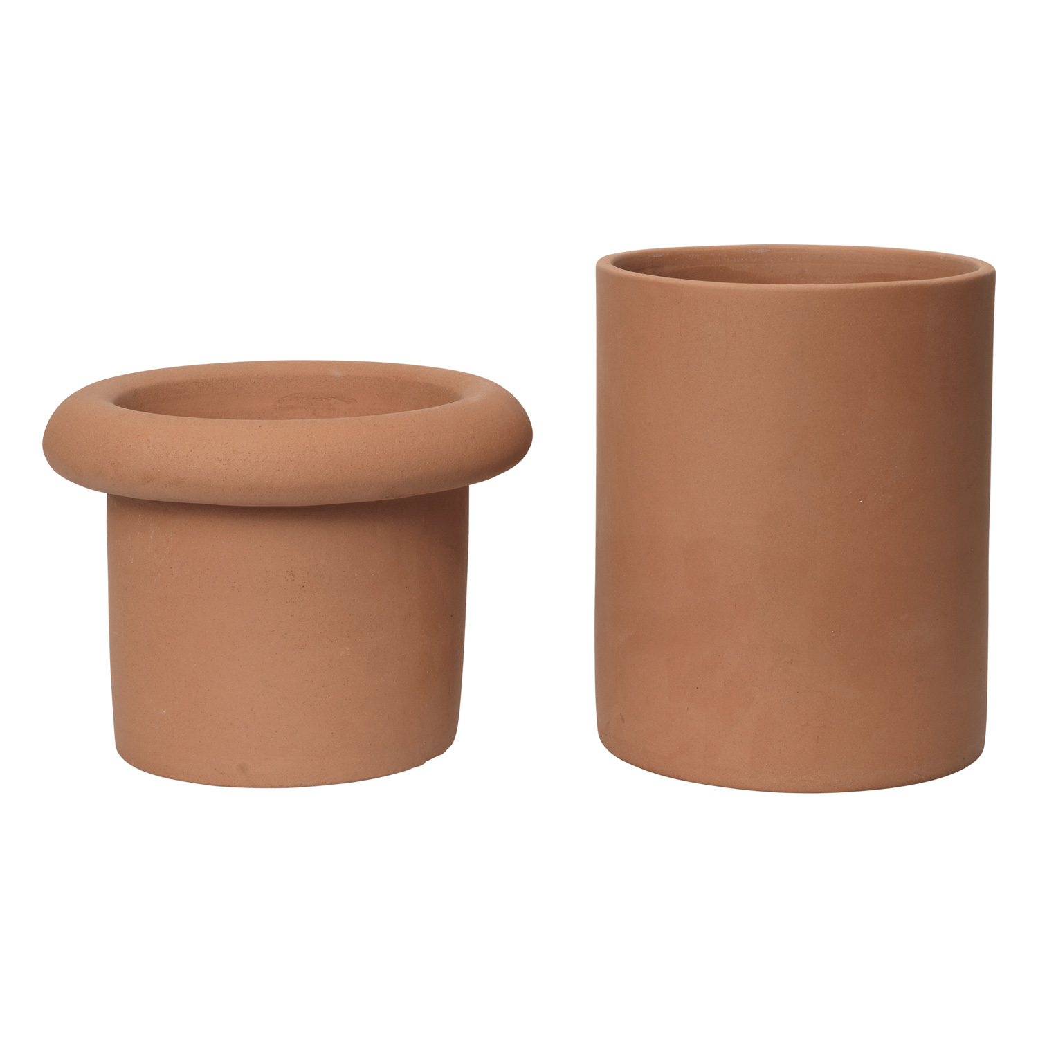 Ferm Living Rollo pot, small, h. 36 cm, terracotta | Finnish Design Shop