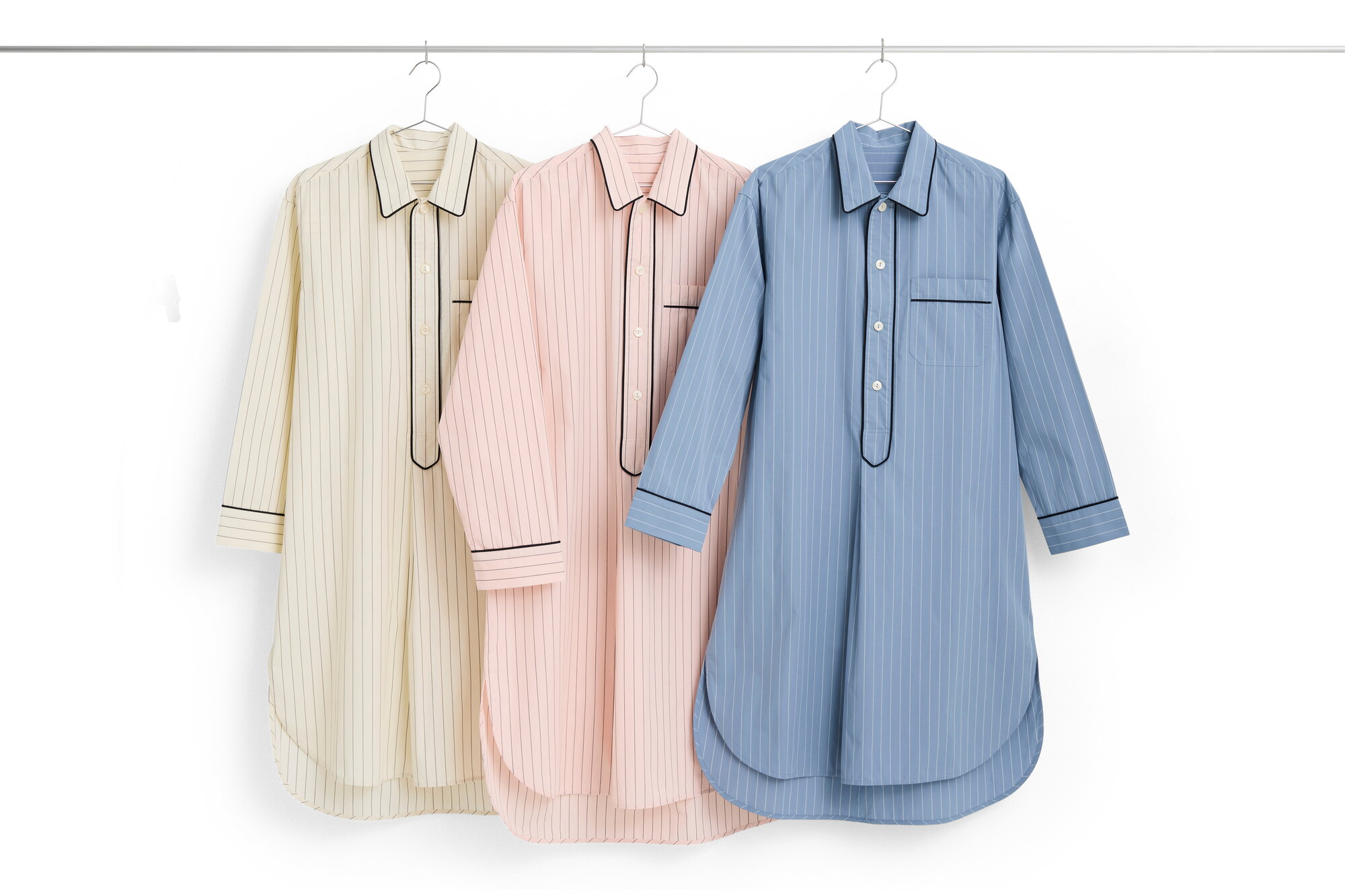 HAY Fineline long nightshirt, ivory | Finnish Design Shop
