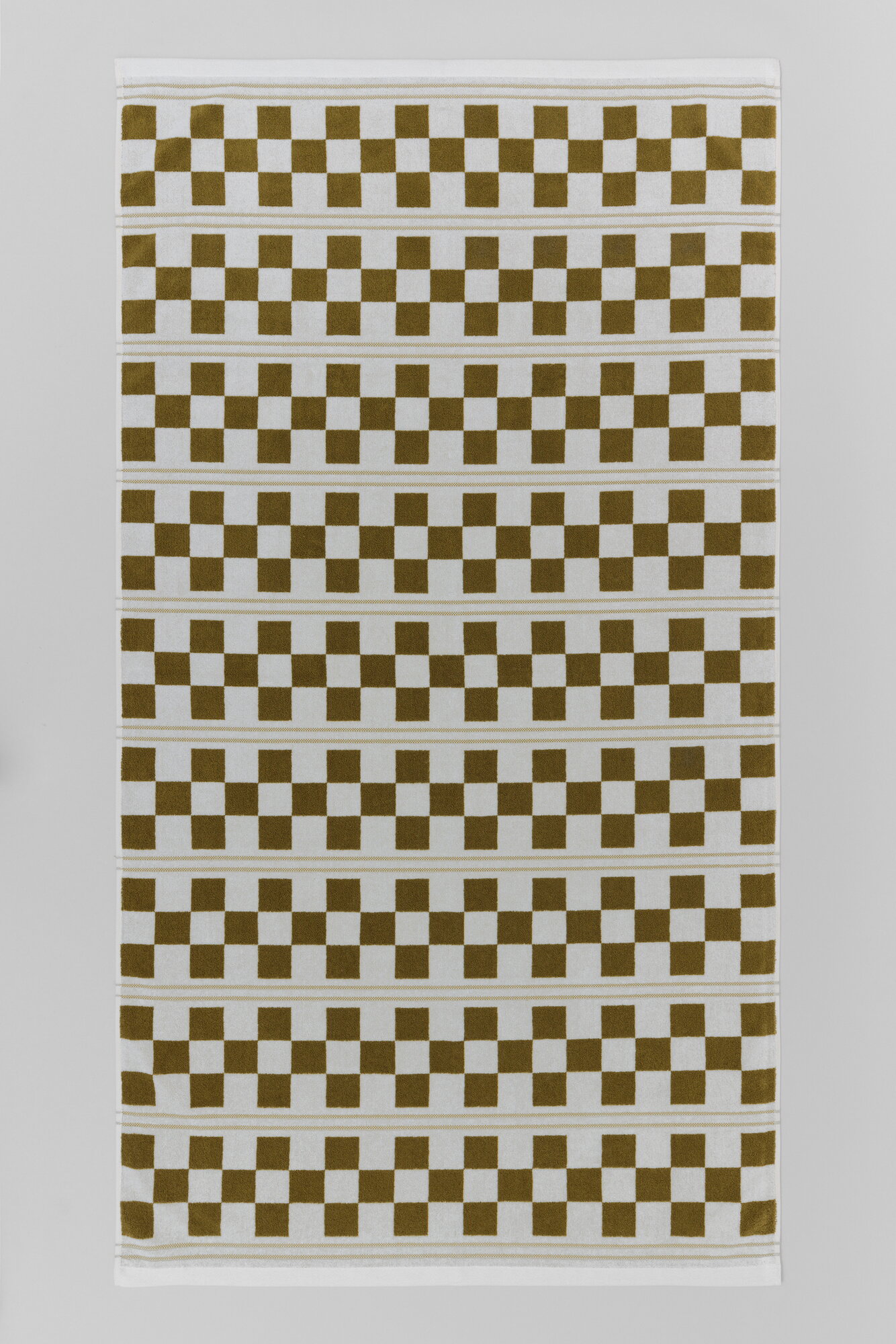 Baina Beach towel Busby, 90 x 170 cm, caper - chalk | Finnish Design ...