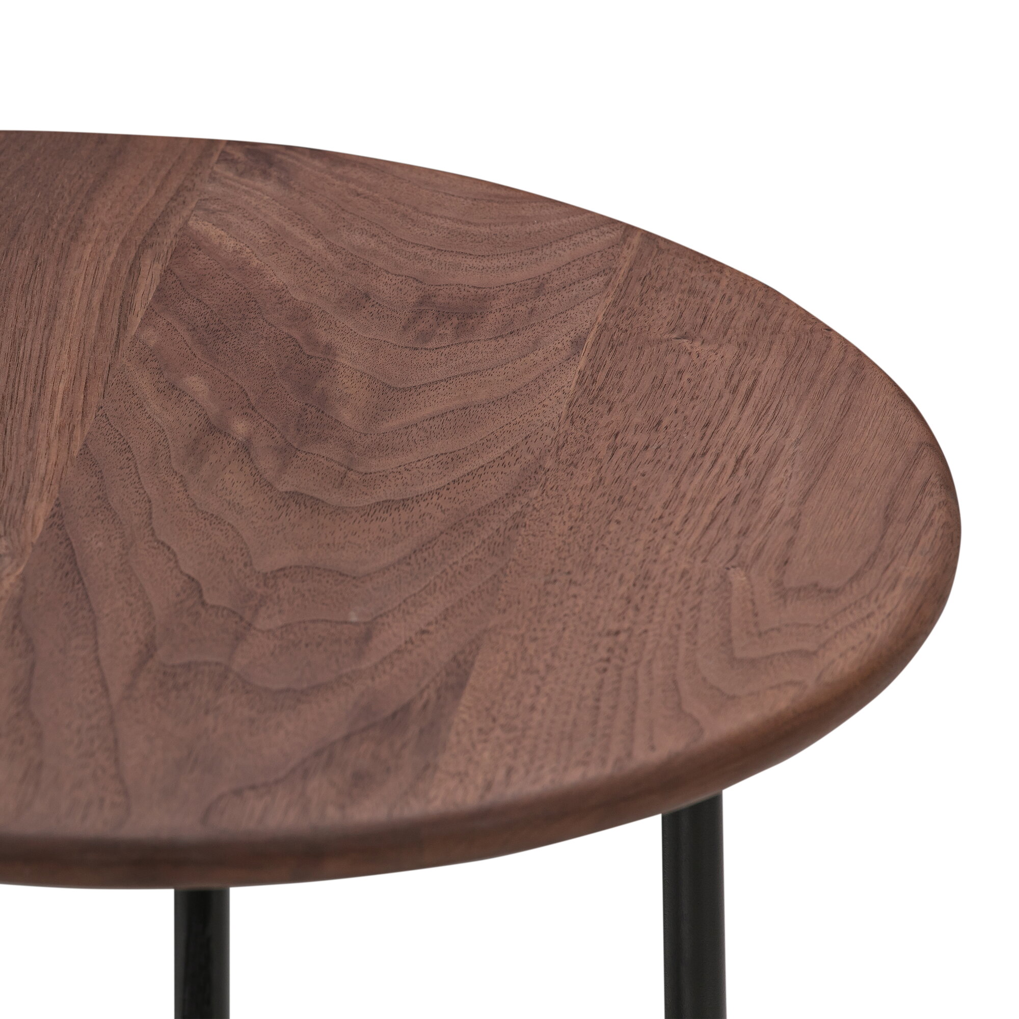 Wendelbo Floema coffee table, small, black - walnut | Finnish Design Shop