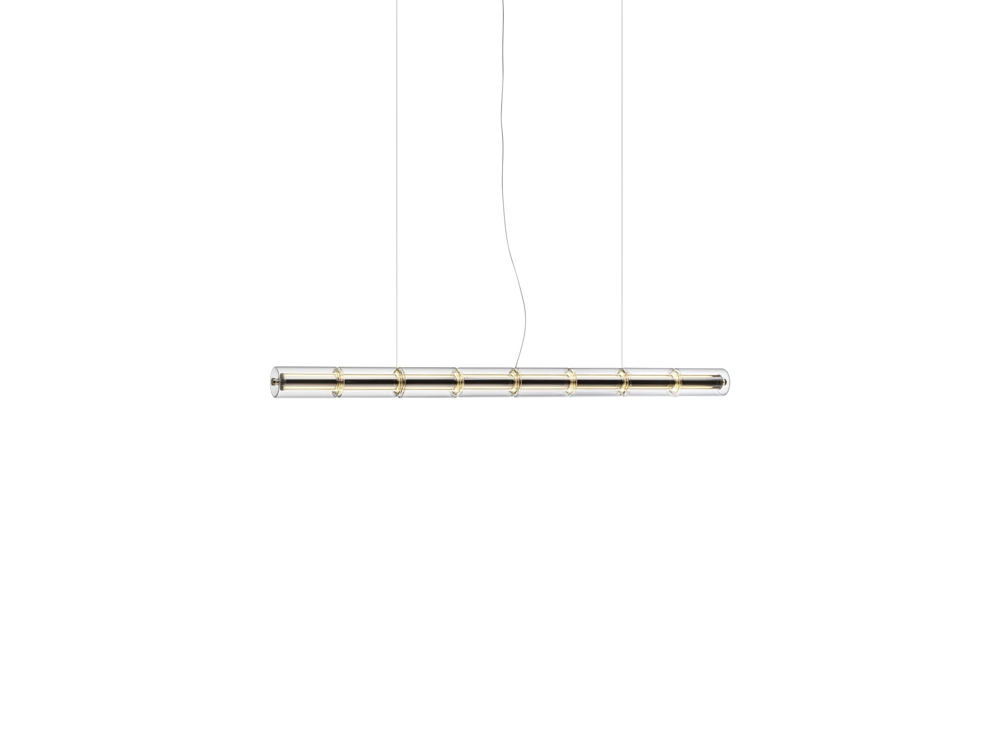 Flos Luce Cilindrica S1 hänglampa, glas, transparent | Finnish Design Shop
