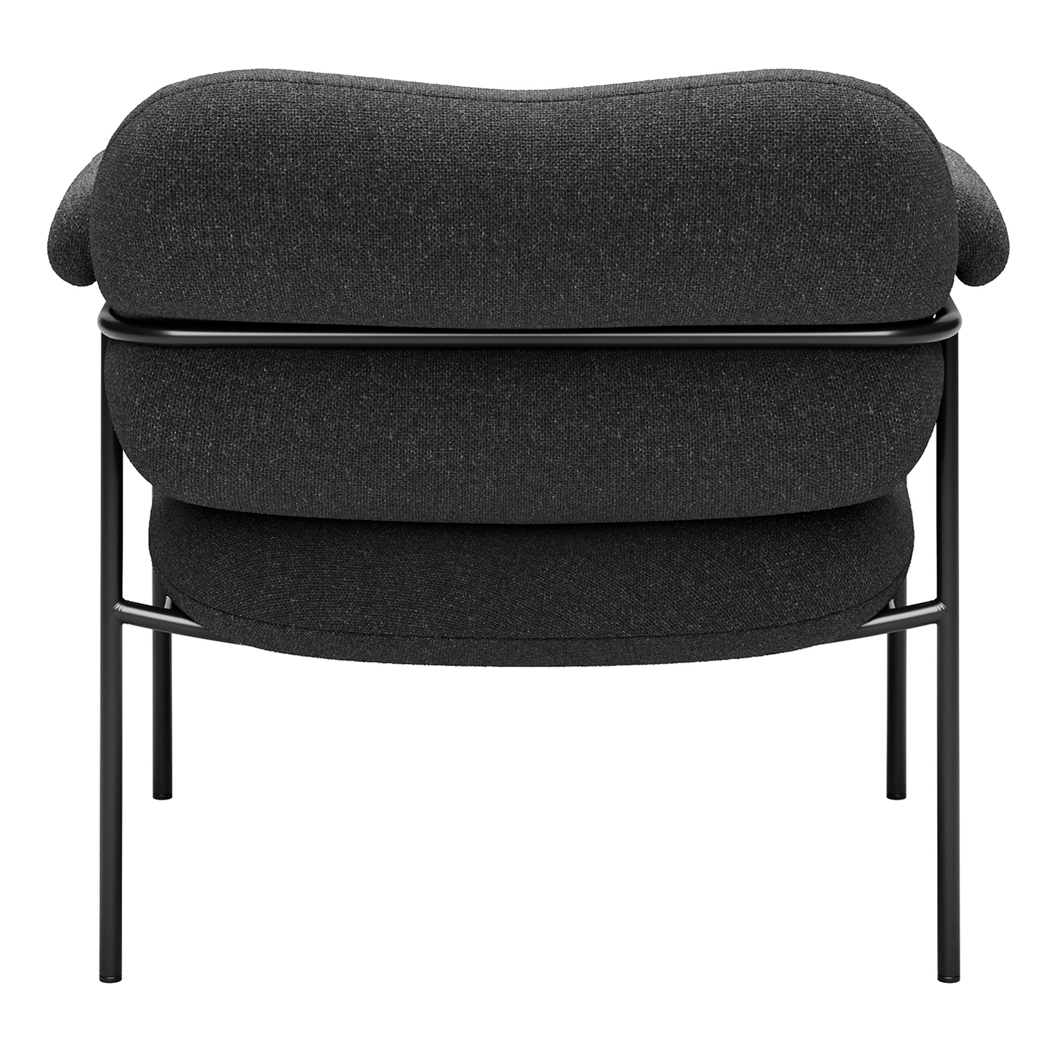 Fogia Bollo lounge chair, Main Line Flax 28 - black | Finnish Design ...