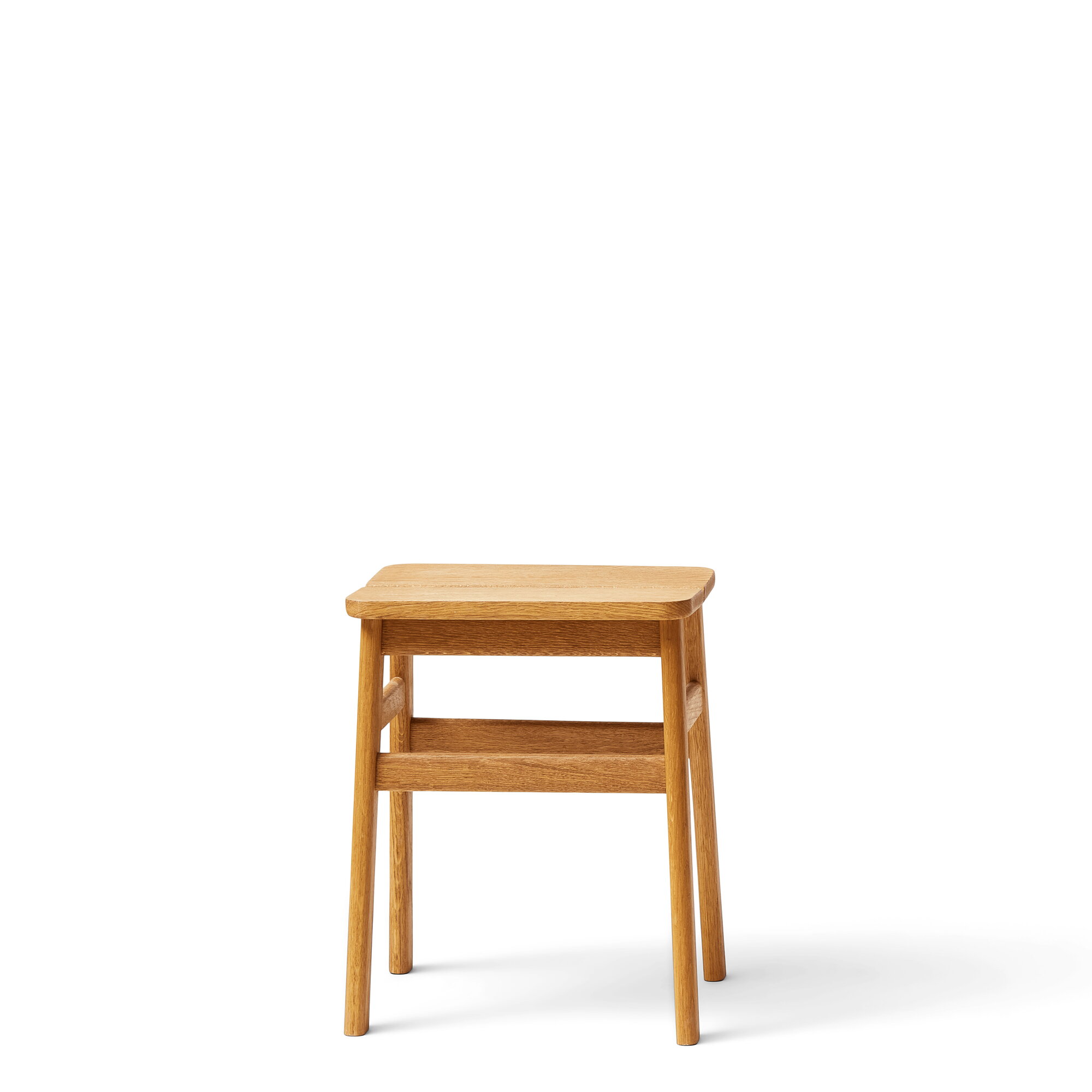 Form & Refine Angle standard stool, 45 cm, oiled oak | Finnish Design Shop