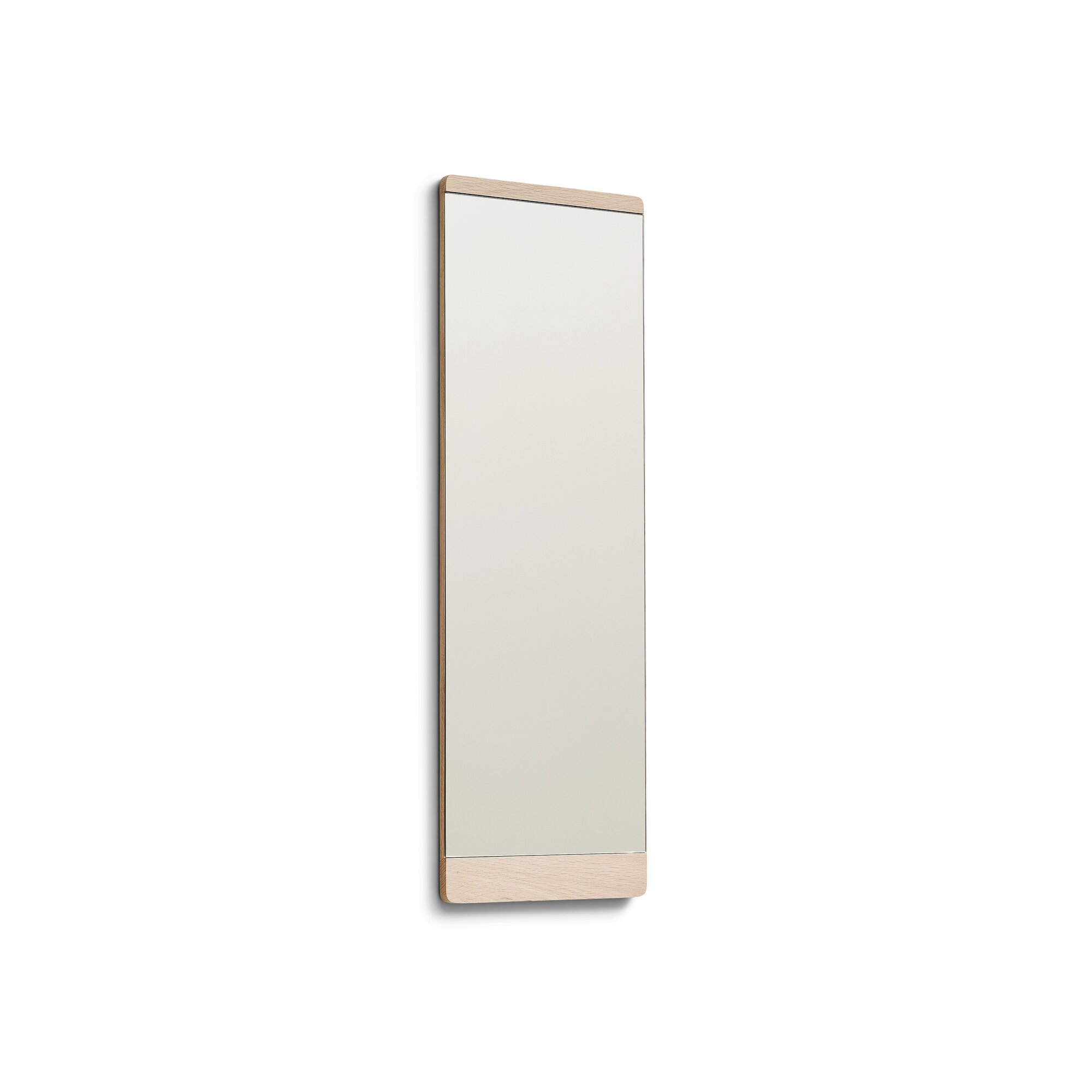 Form & Refine Rim wall mirror, 35 x 110 cm, white oiled oak | Finnish ...