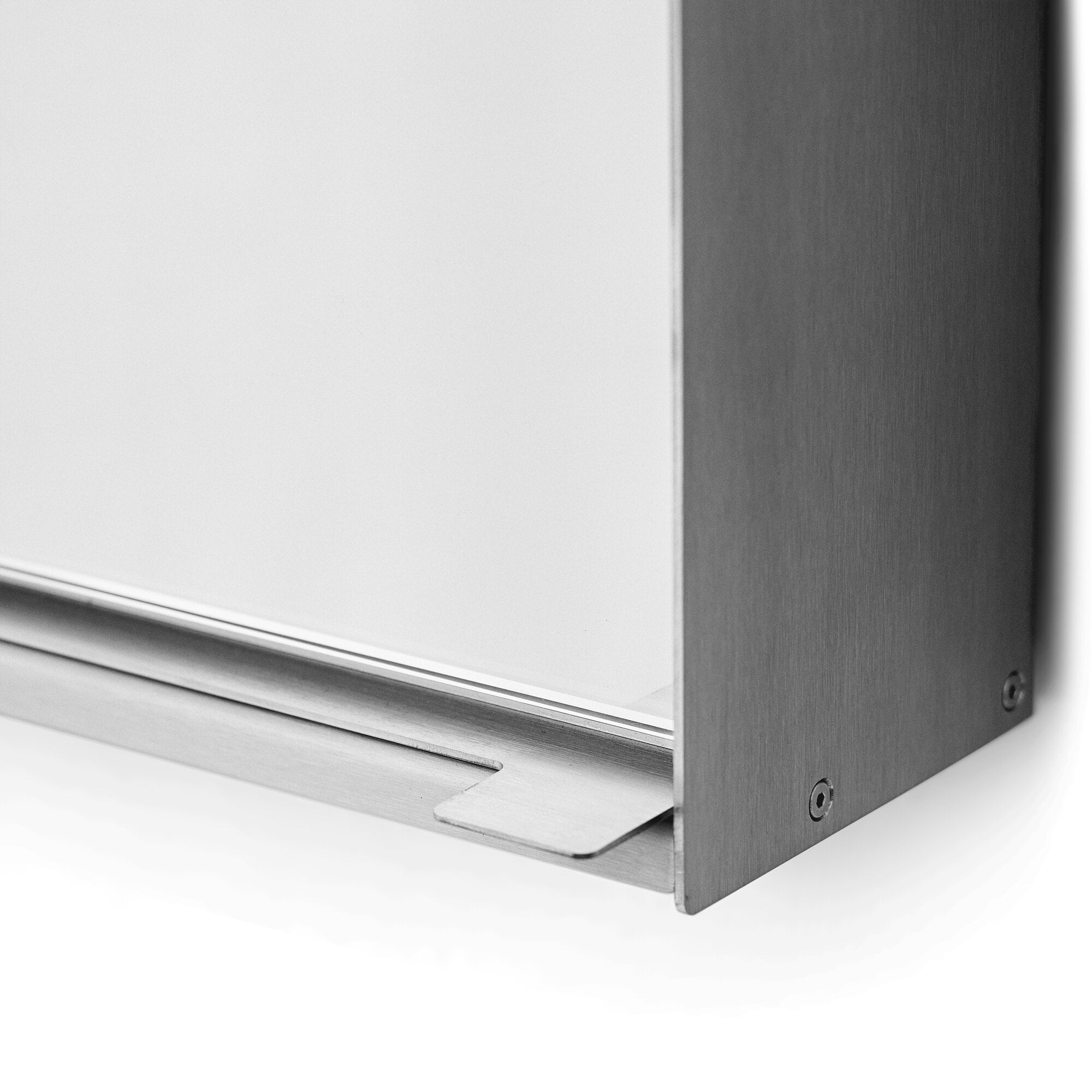 Form & Refine Taper mirror cabinet, 40 x 40 cm, stainless steel ...