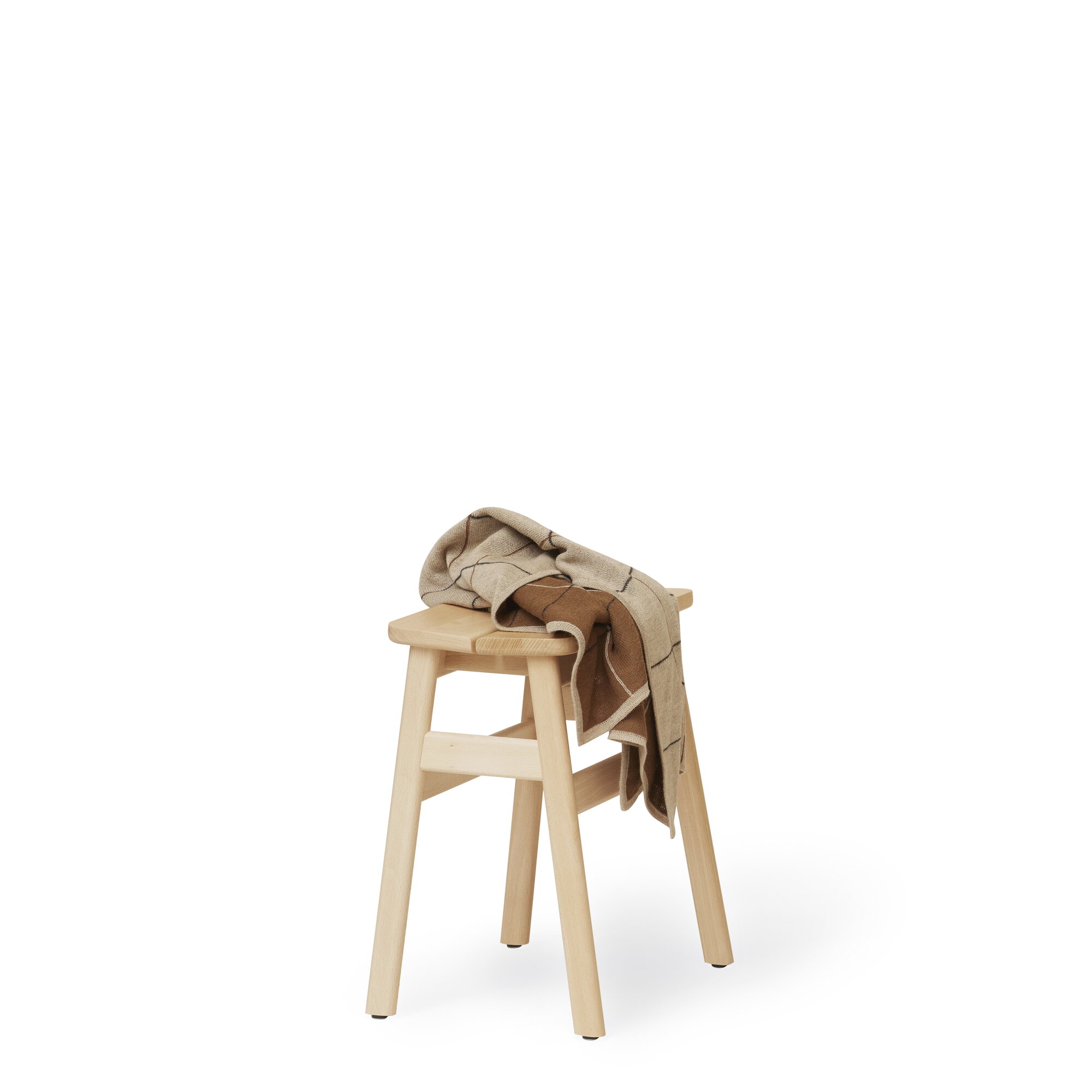Form & Refine Angle stool, 45 cm, beech | Finnish Design Shop
