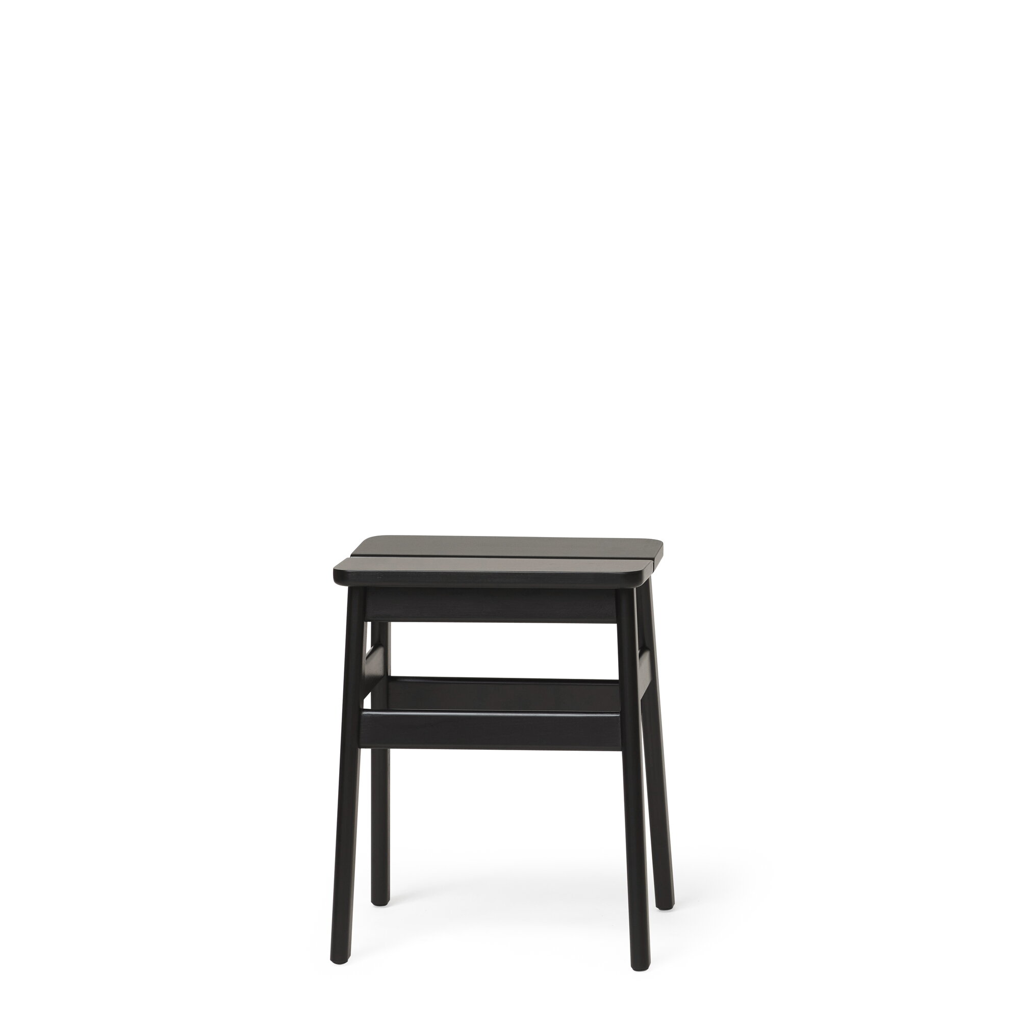 Form & Refine Angle stool, 45 cm, black stained beech | Finnish Design Shop