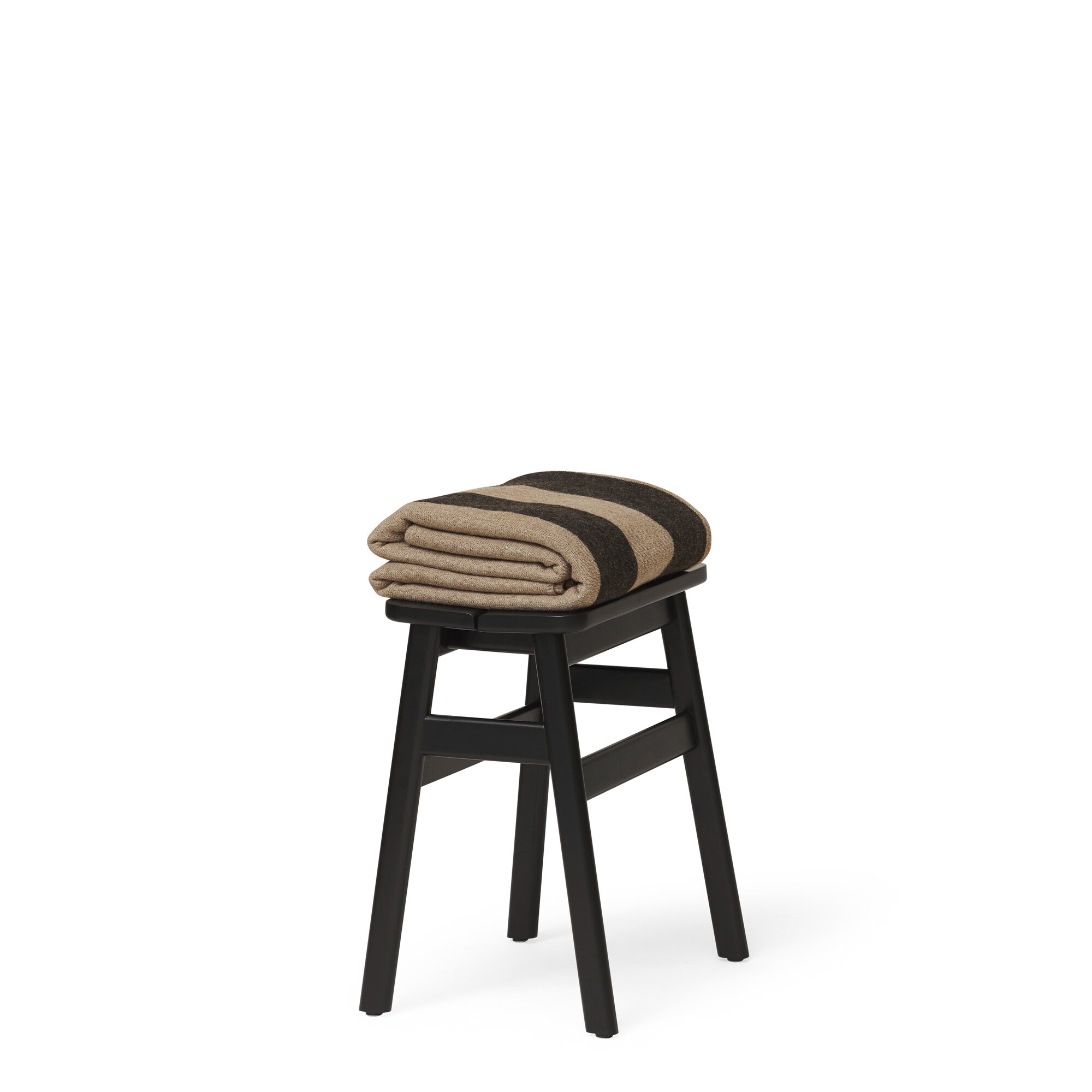 Form & Refine Angle stool, 45 cm, black stained beech | Finnish Design Shop
