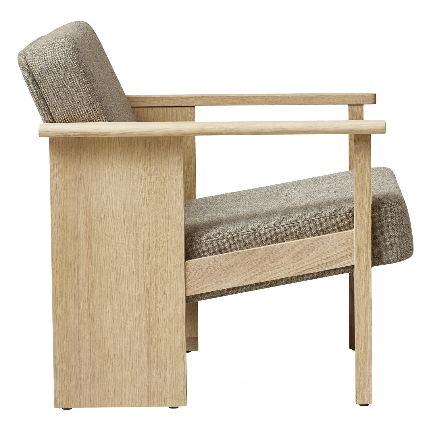 Form & Refine Block lounge chair, white oiled oak - Hallingdal 65 0227 ...