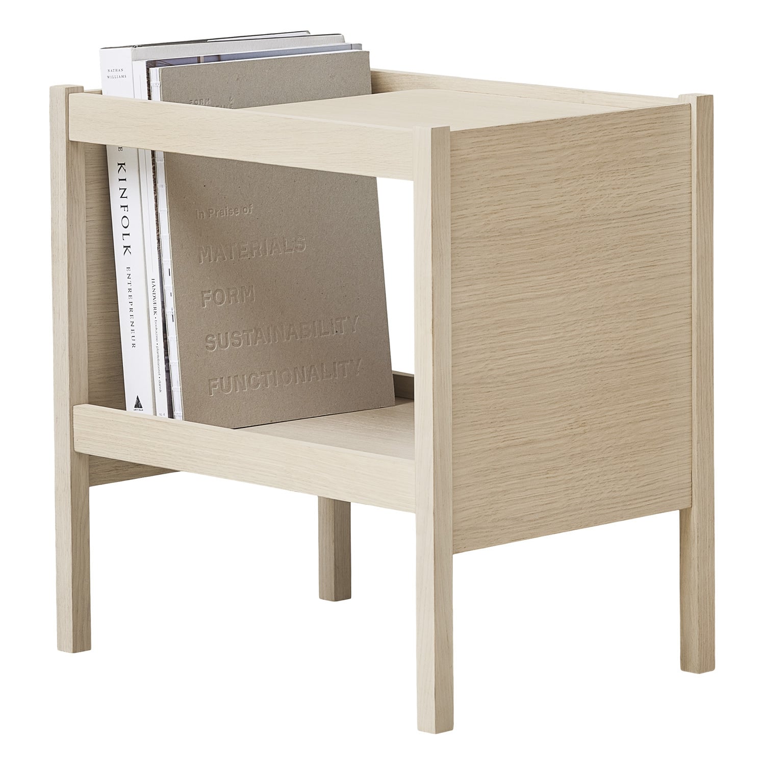 Form & Refine Journal side table, white oiled oak | Finnish Design Shop