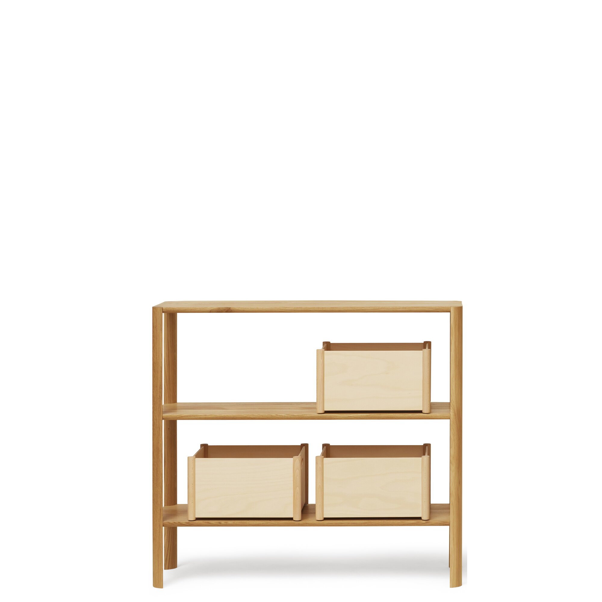 Form & Refine Leaf shelf 1x3, oak | Finnish Design Shop