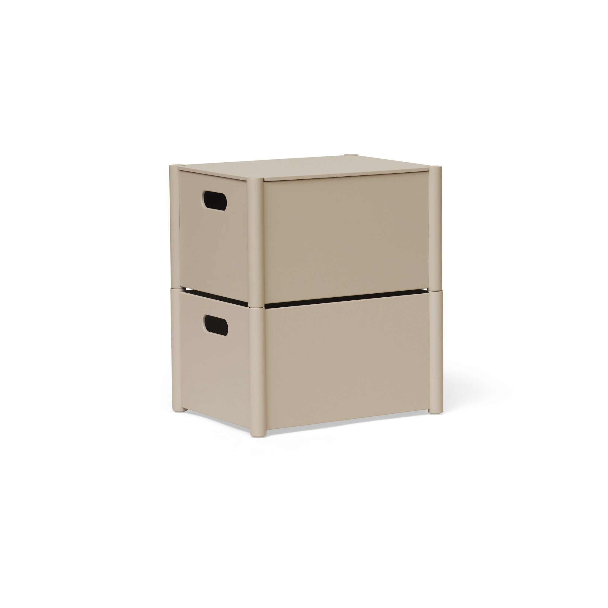 Form & Refine Pillar storage box, medium, warm grey | Finnish Design ...