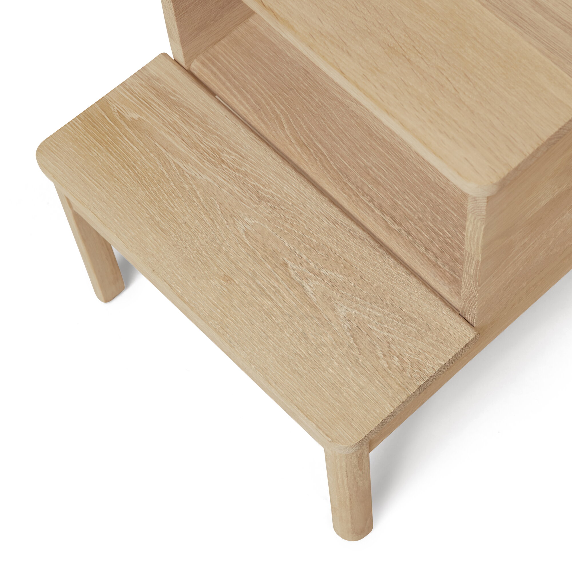 Form & Refine A Line step ladder, white oak | Finnish Design Shop