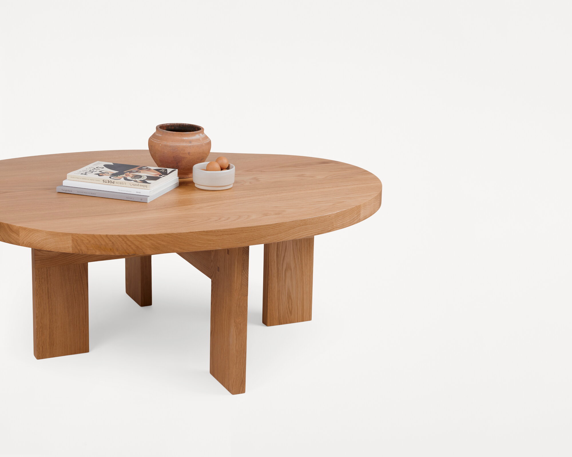 Frama Farmhouse Pond coffee table, 78 x 93,6 cm, natural oak | Finnish ...