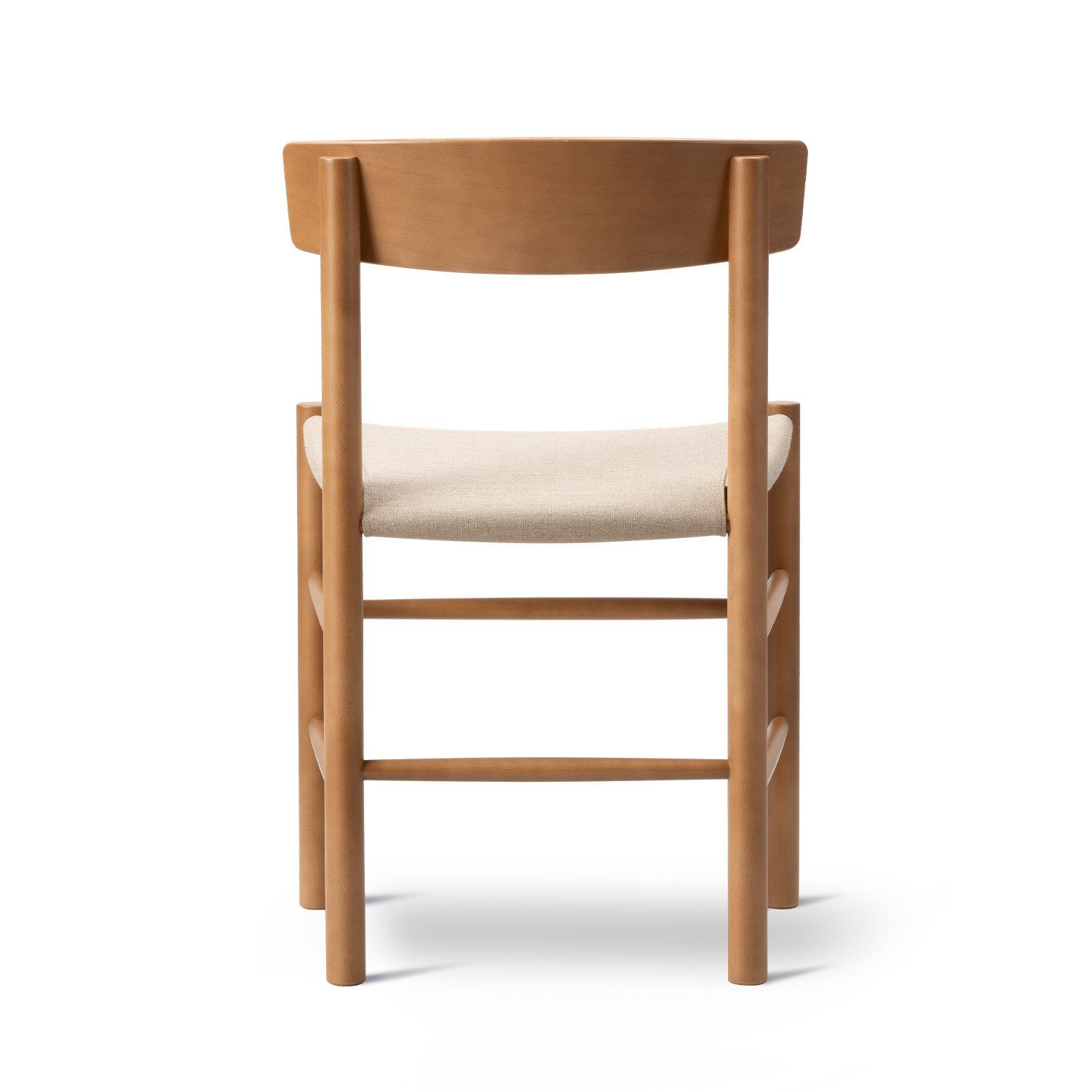 Fredericia J39 Mogensen, stol, bok vintagelack - naturligt kanvas | Finnish Design Shop