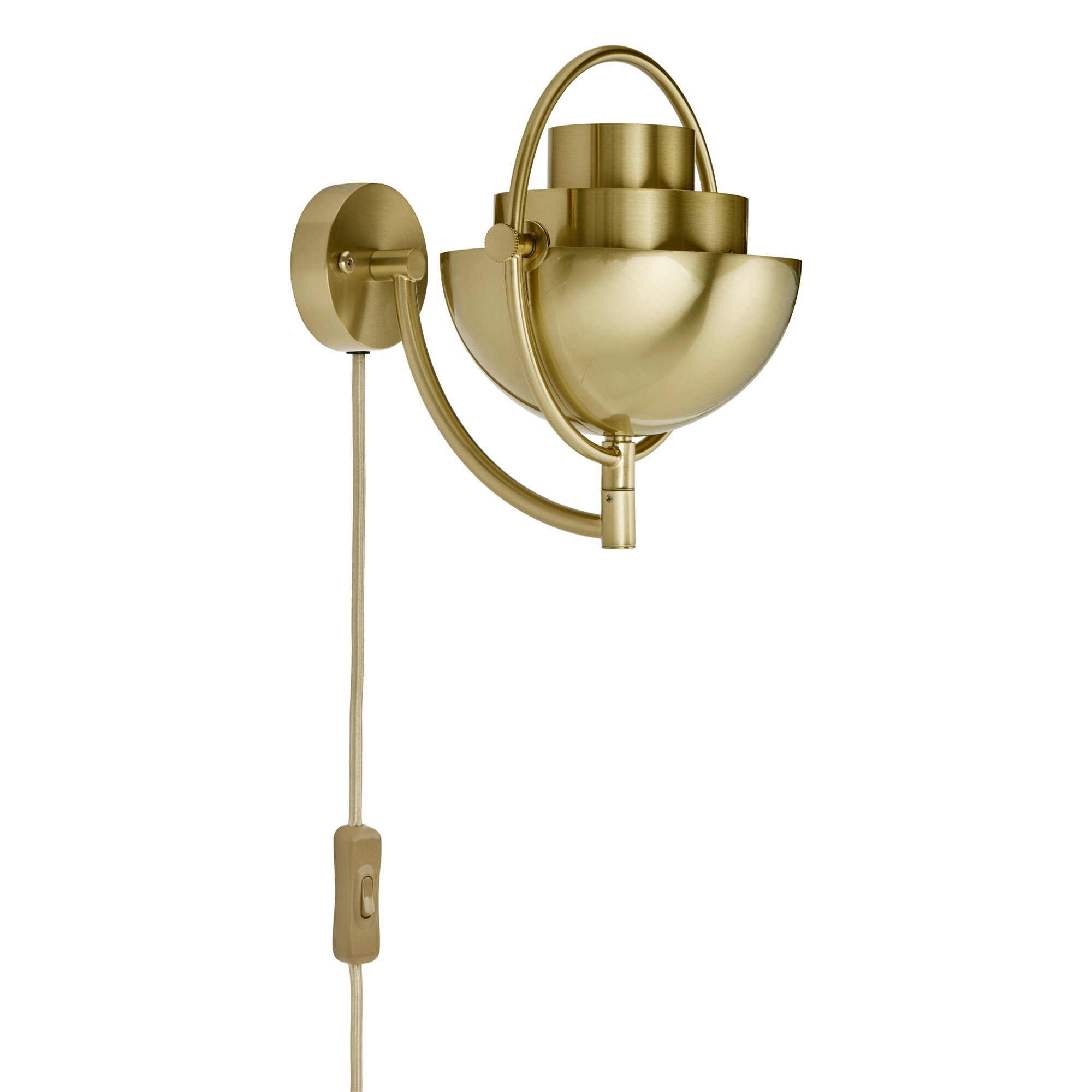GUBI Multi-Lite wall lamp, brass - shiny brass | Finnish Design Shop