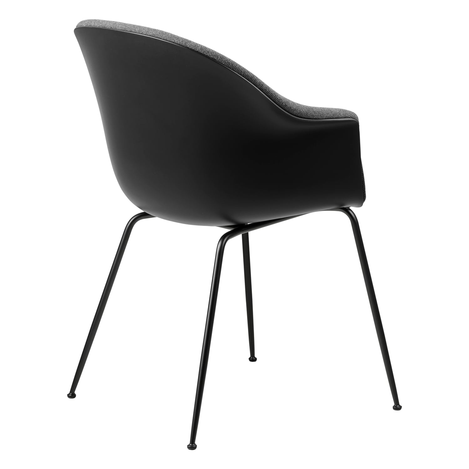 GUBI Bat chair, conic matt black - black - Hallingdal 65 173 | Finnish ...