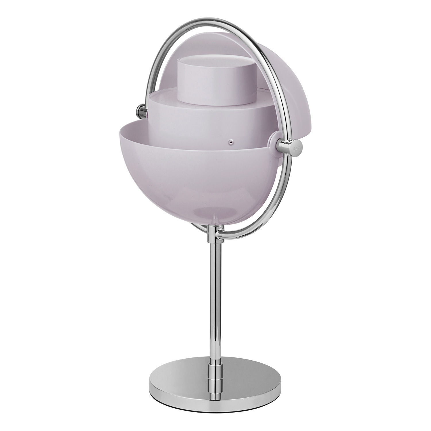 GUBI Multi-lite portable table lamp, chrome - pale lilac | Finnish ...