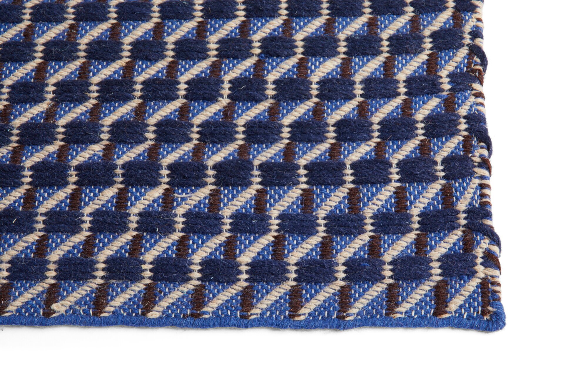 HAY Channel rug, blue - white | Finnish Design Shop UK