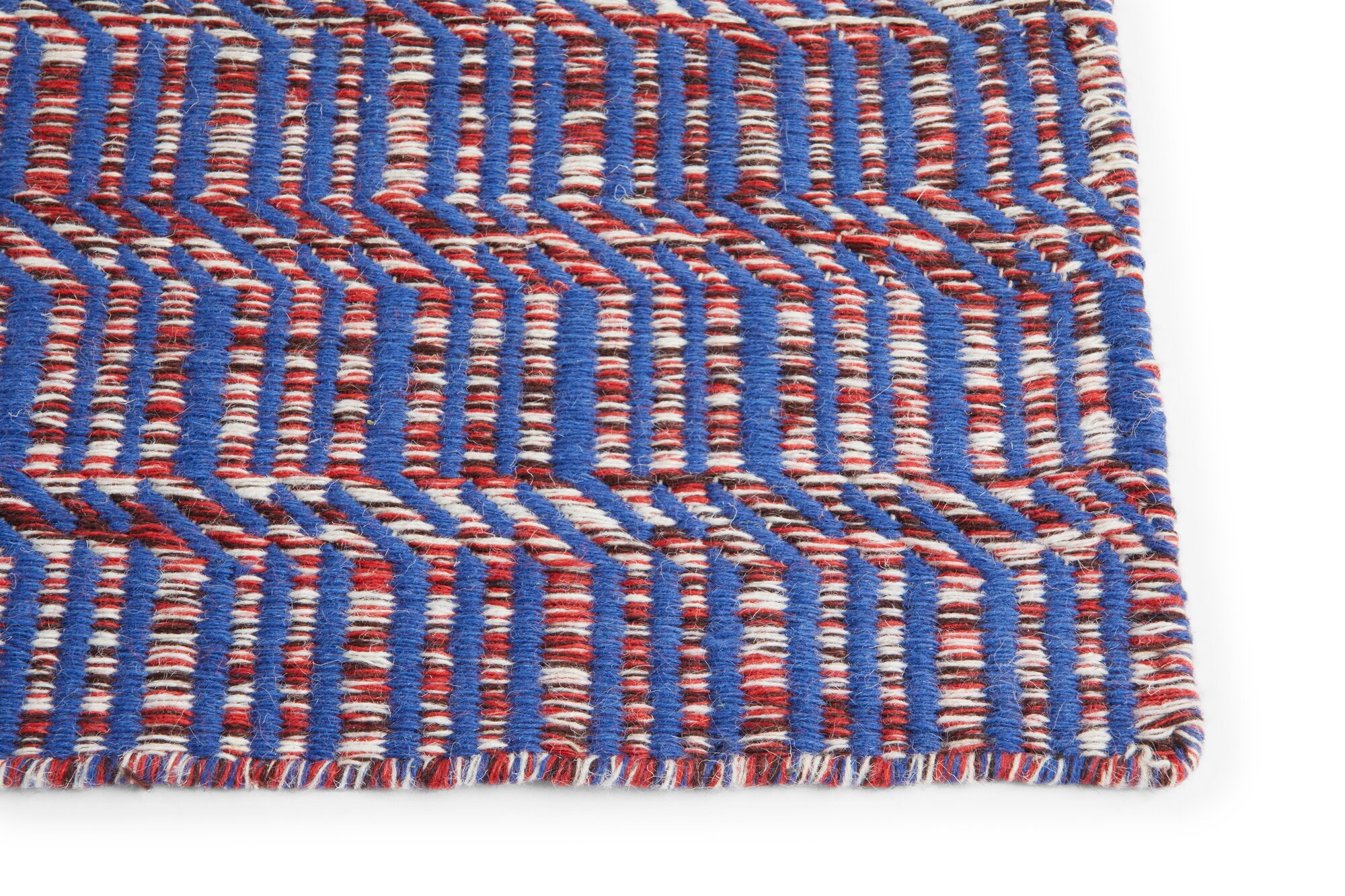 HAY Radio rug, red - blue | Finnish Design Shop