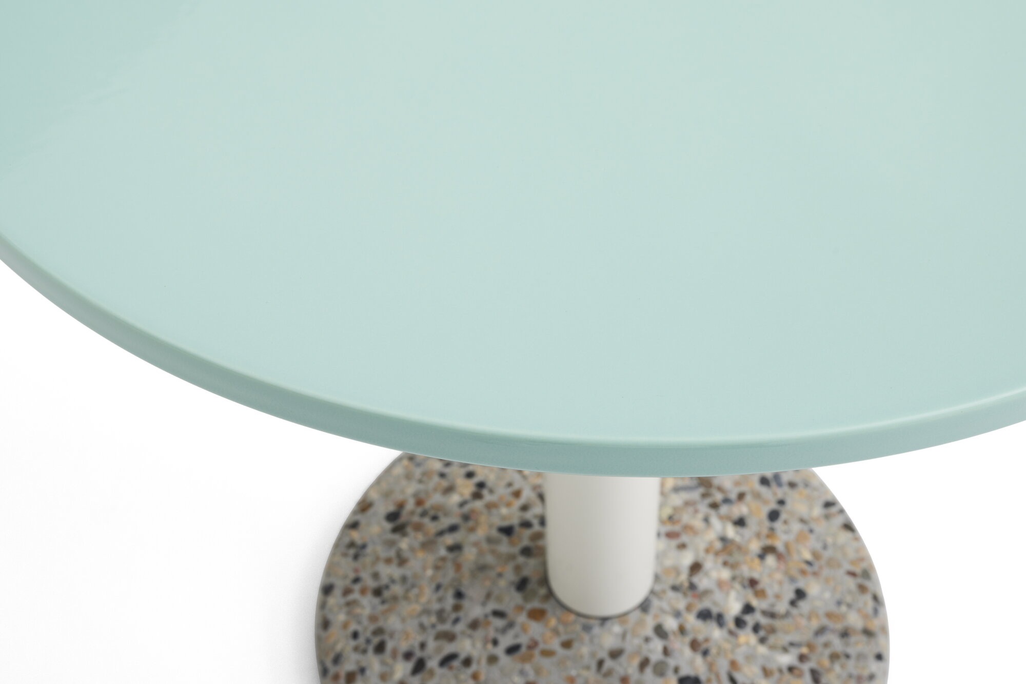 HAY Ceramic table, 70 cm, light mint | Finnish Design Shop