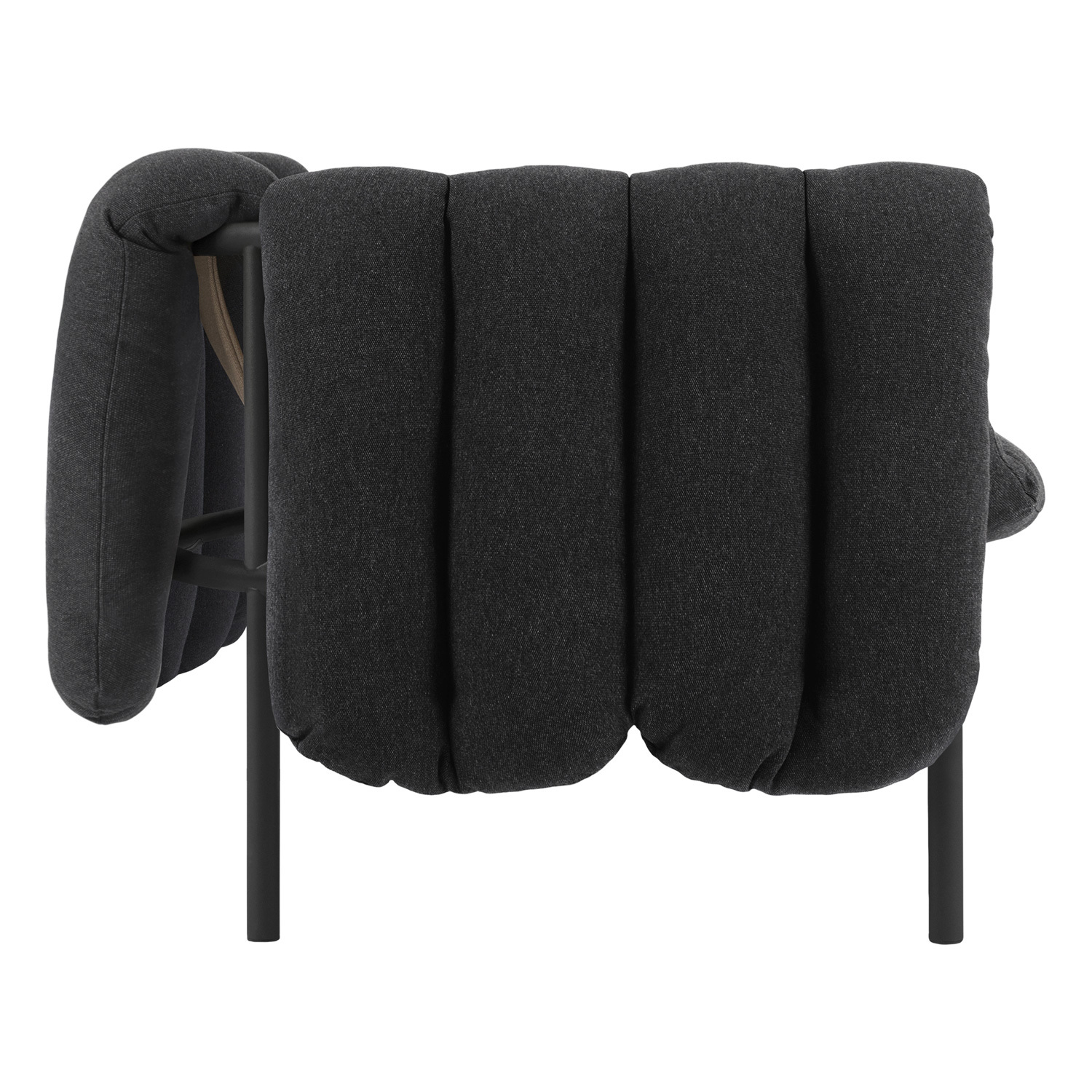 Hem Puffy 2,5 seater sofa, anthracite - black grey steel | Finnish ...