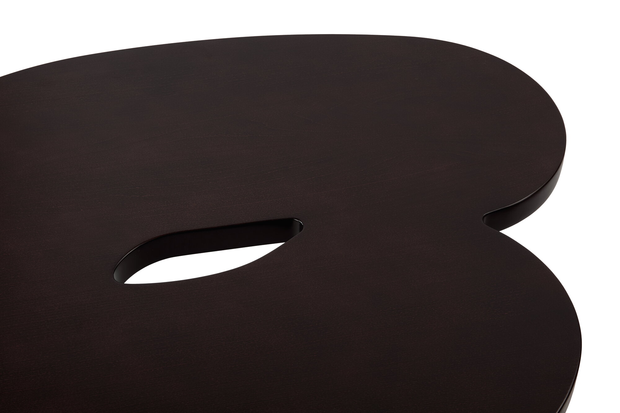 Hem Worm coffee table, round, brown - beech | Finnish Design Shop